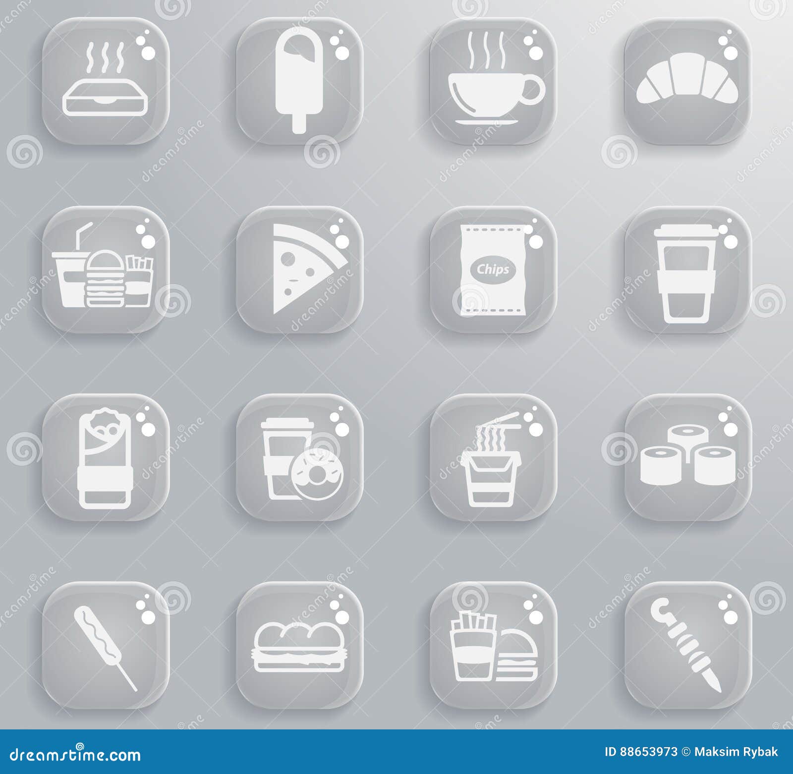 Fast food simply icons stock illustration. Illustration of sandwich ...