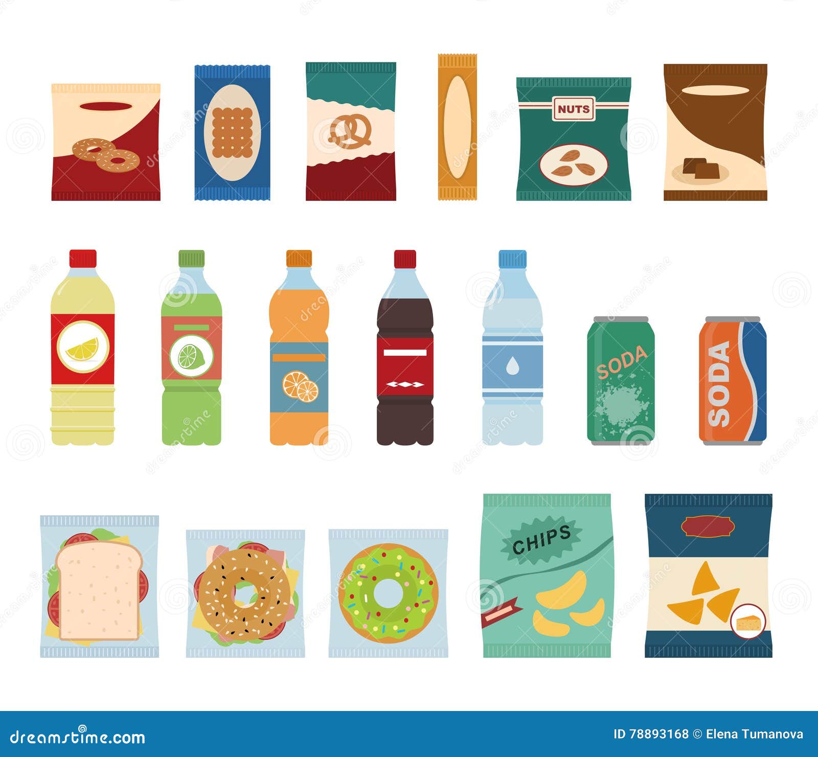 Snacks Stock Illustrations – 14,830 Snacks Stock Illustrations, Vectors ...