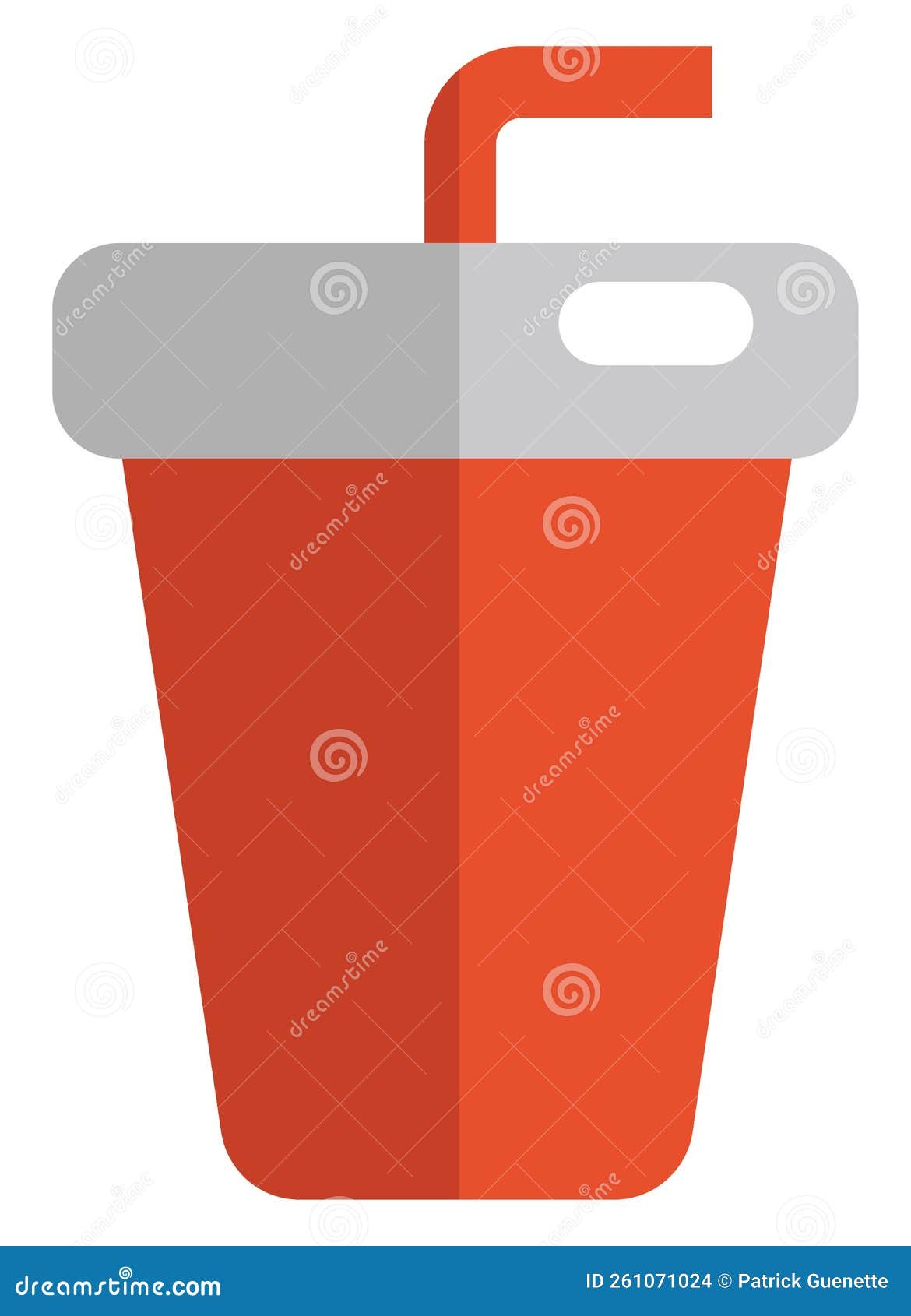 Fast food soda, icon stock vector. Illustration of lunch - 261071024
