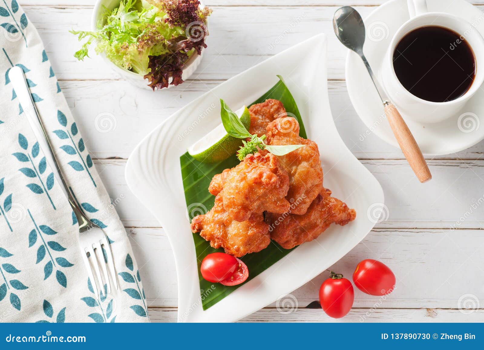 Fried chichen stock photo. Image of rice, beef, fast - 137890730