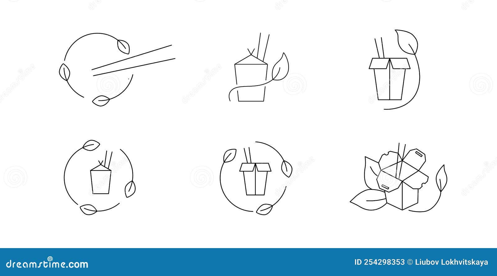 Fast Food And Take Away Vegan Friendly Eco Packaging Symbol For