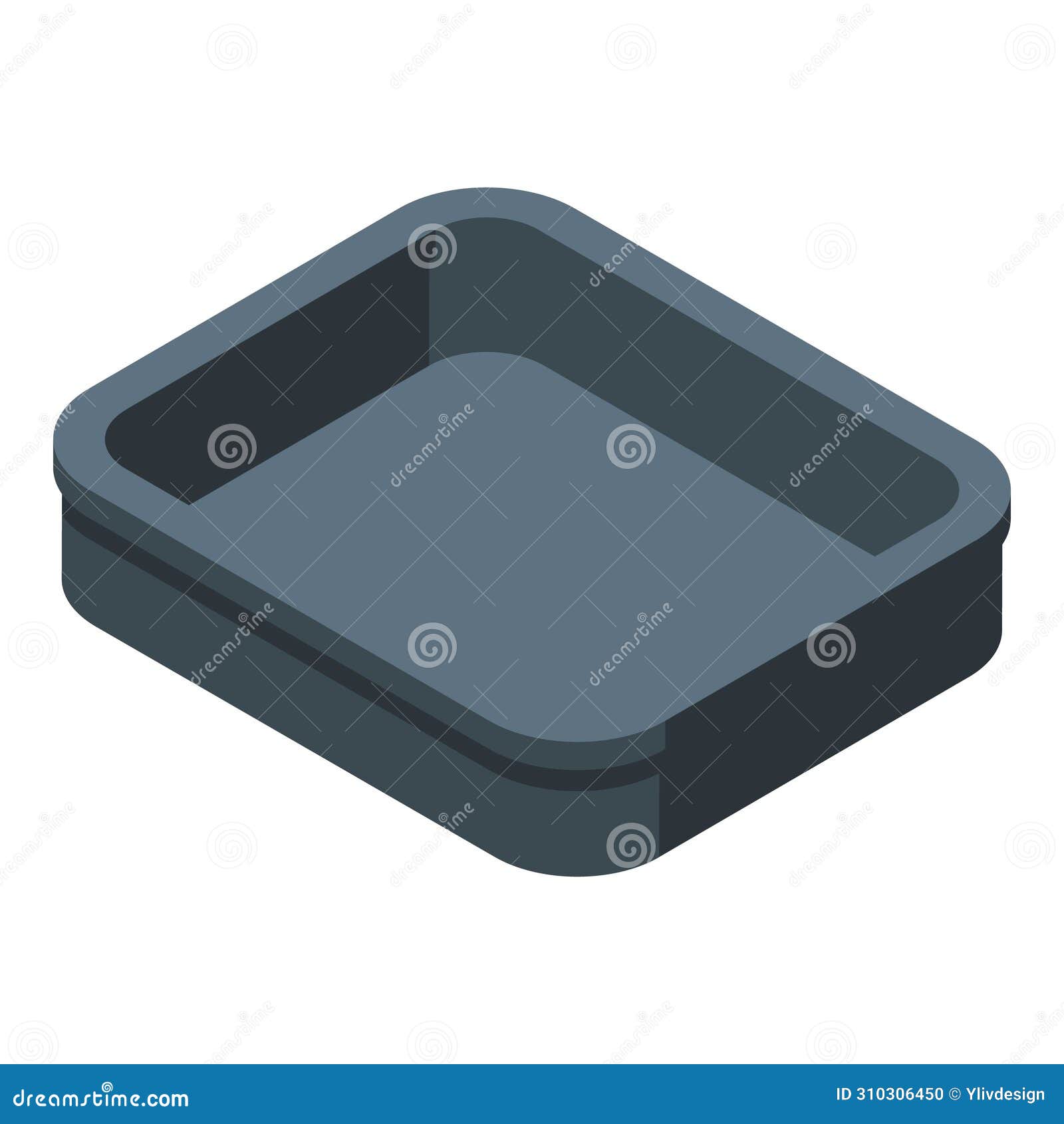 Fast Food Tray Icon Isometric Vector. Serving Mealtime Dish Holder ...