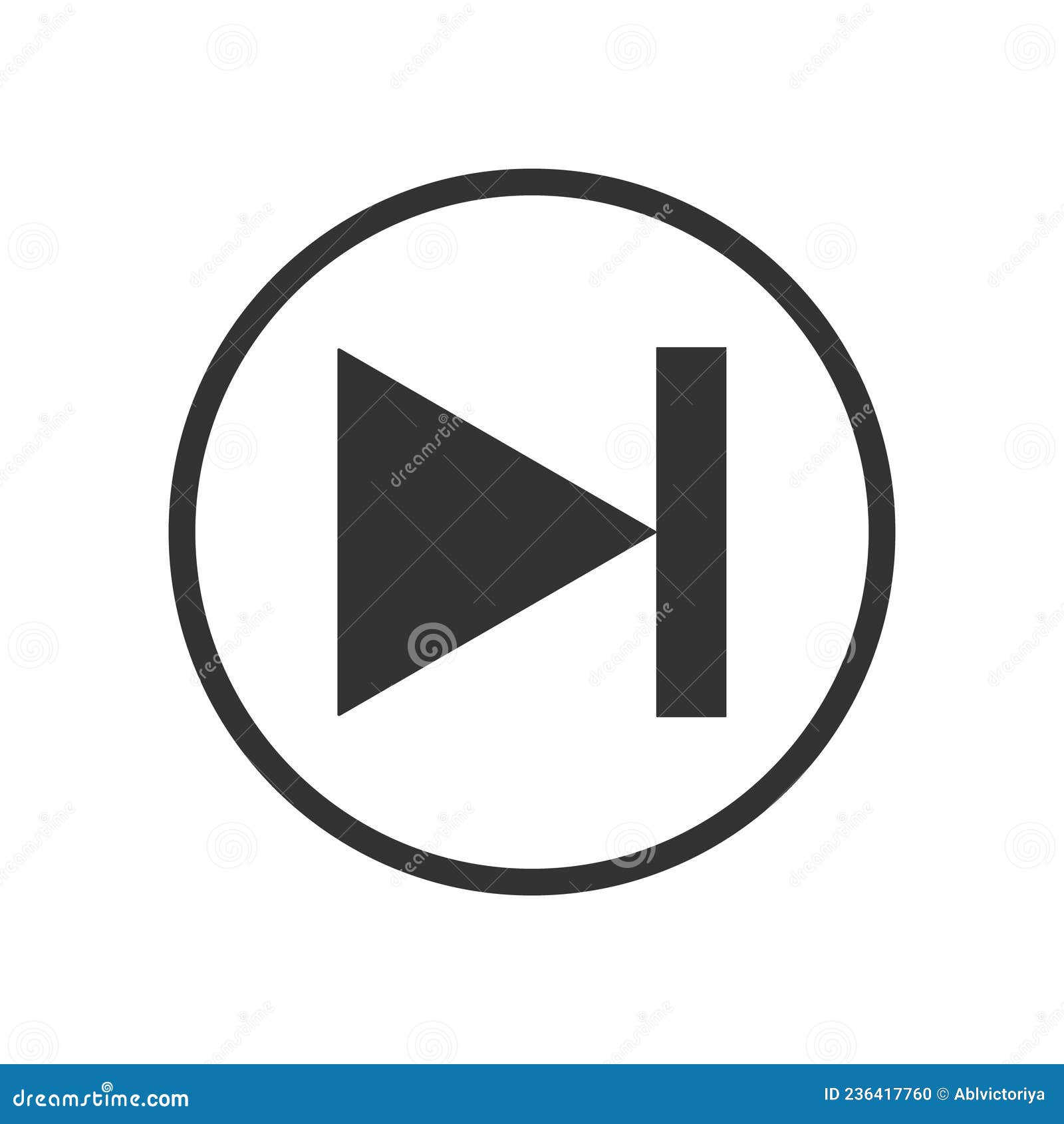 Fast Forward Button Icon. Element of Audio Player Interface. Playback ...