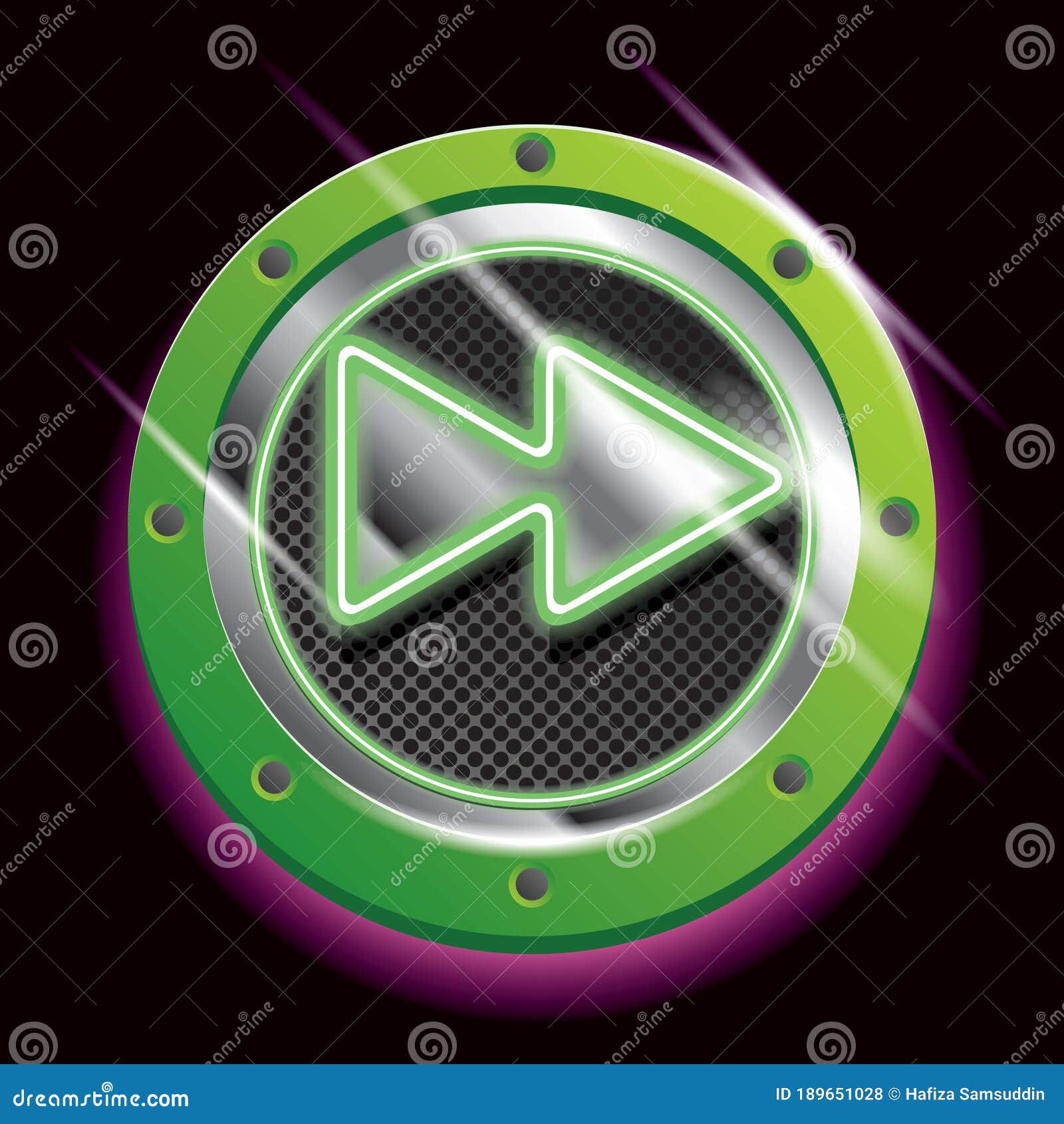 Fast Forward Button. Vector Illustration Decorative Design Stock Vector ...