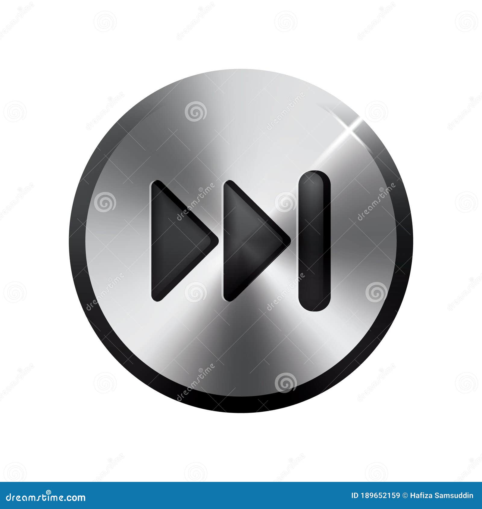 Fast Forward Button. Vector Illustration Decorative Design Stock Vector ...