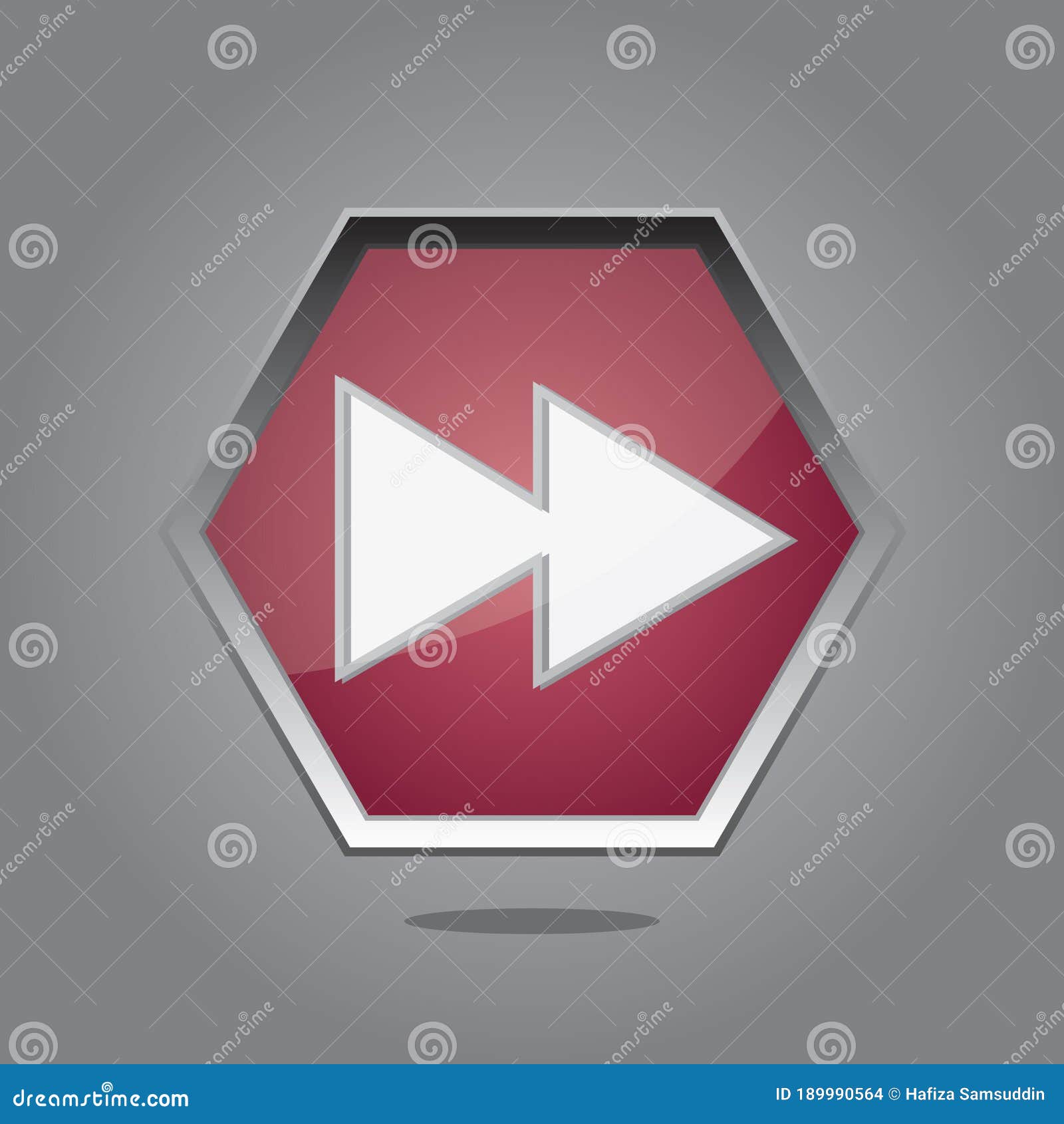 Fast Forward Button. Vector Illustration Decorative Design Stock Vector ...