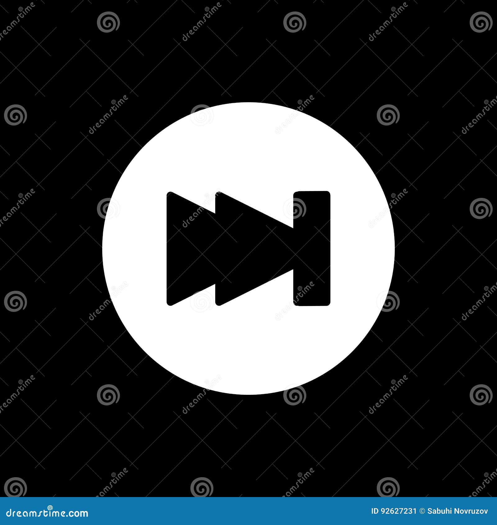 Fast Forward Icon Illustration Isolated Vector Sign Symbol. Rewind ...