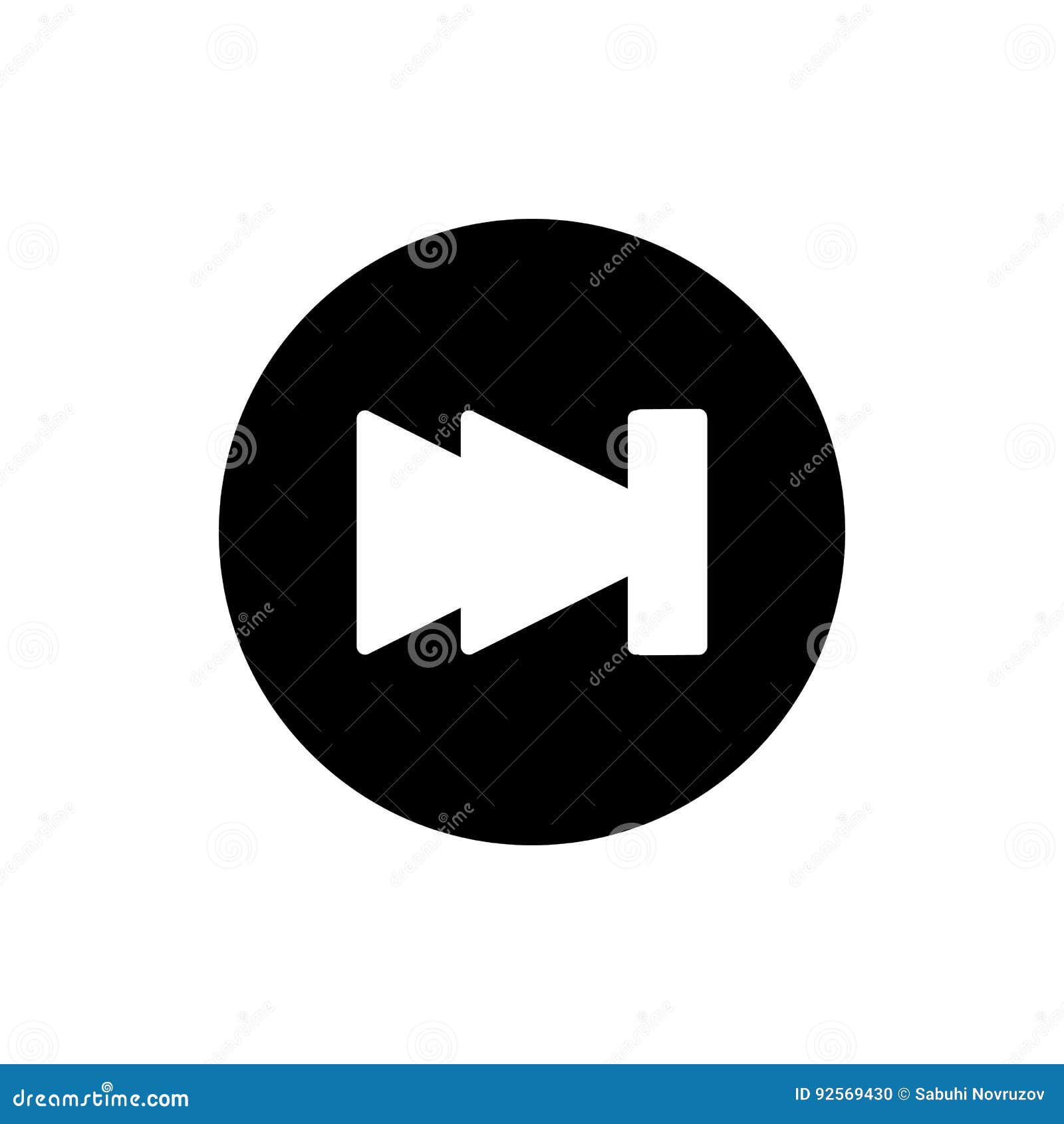 Fast Forward Icon Illustration Isolated Vector Sign Symbol. Rewind ...