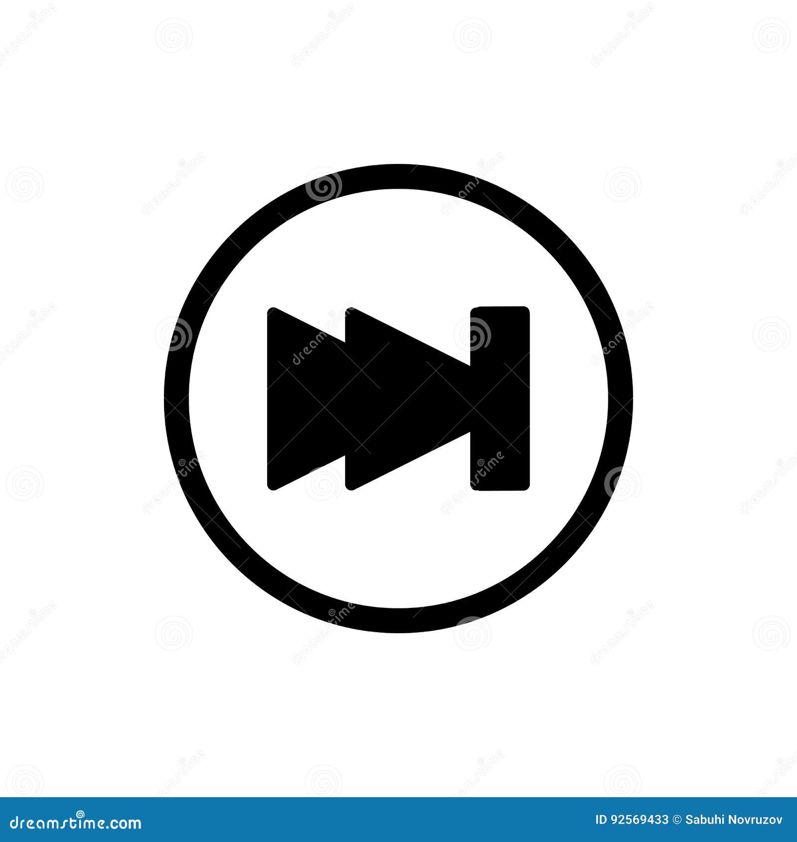 Fast Forward Icon Illustration Isolated Vector Sign Symbol. Rewind ...