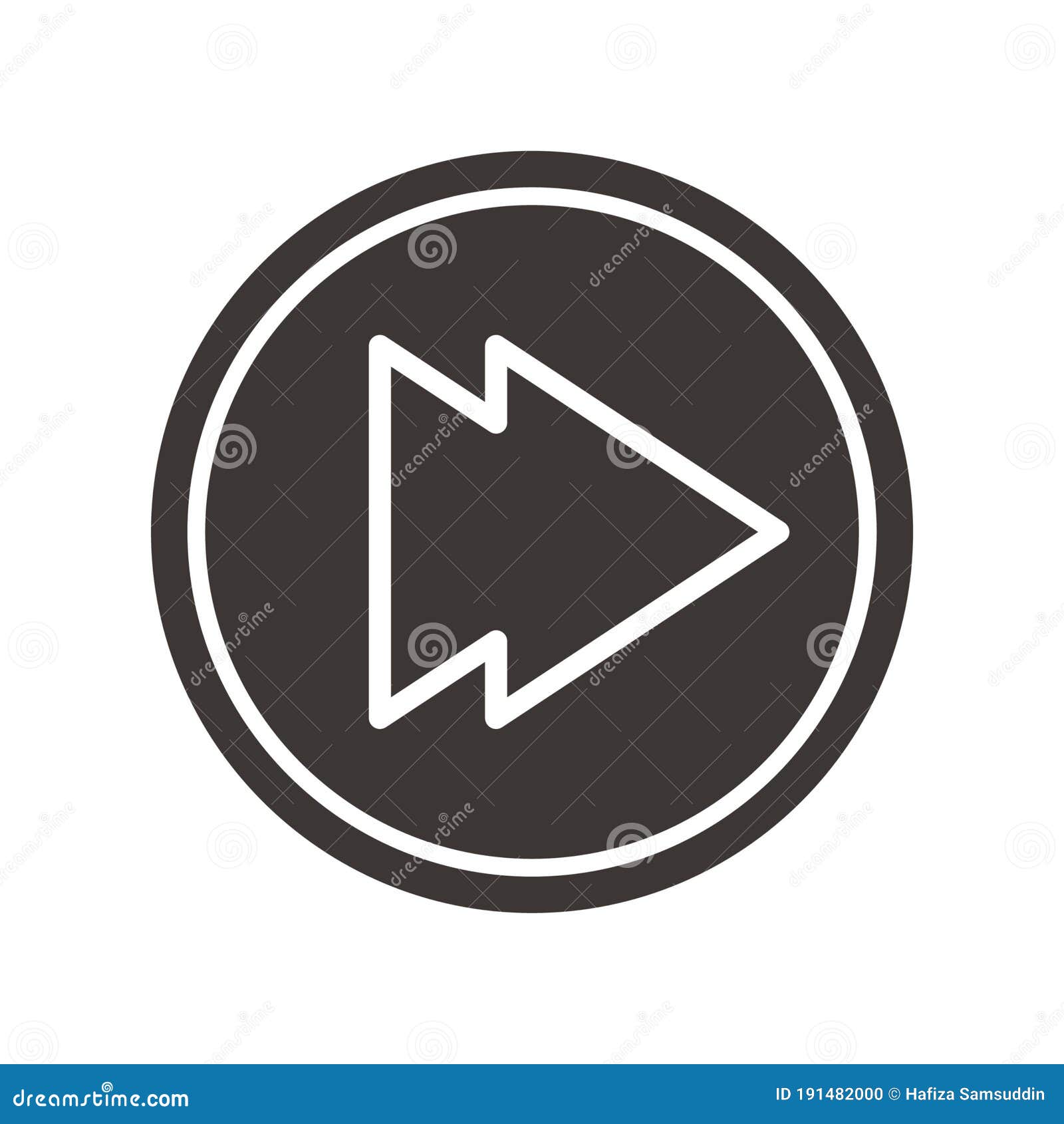 Fast Forward Icon. Vector Illustration Decorative Design Stock Vector ...