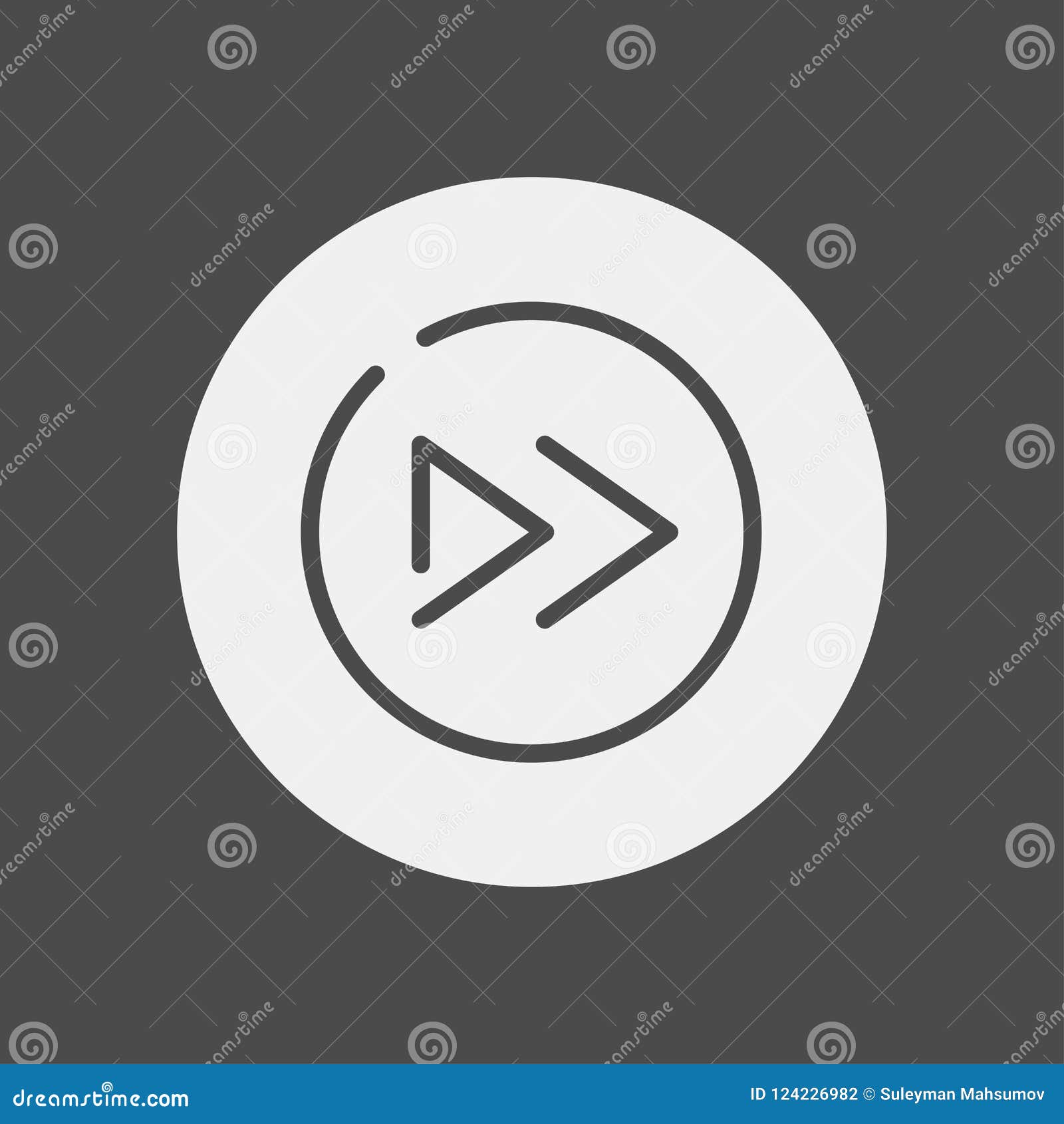 Forward Vector Icon Sign Symbol Stock Vector - Illustration of icon ...