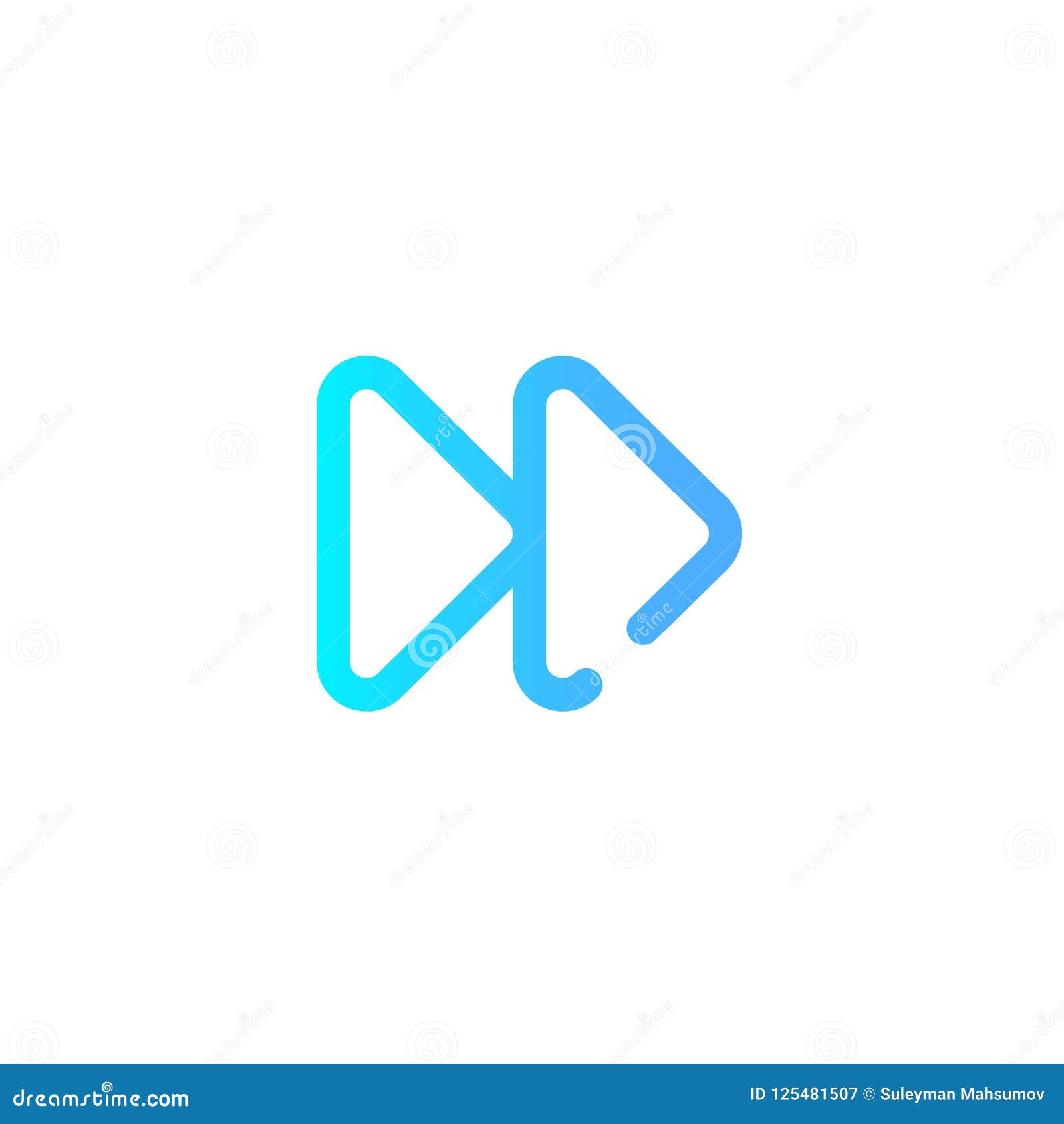 Forward Vector Icon Sign Symbol Stock Vector - Illustration of fast ...