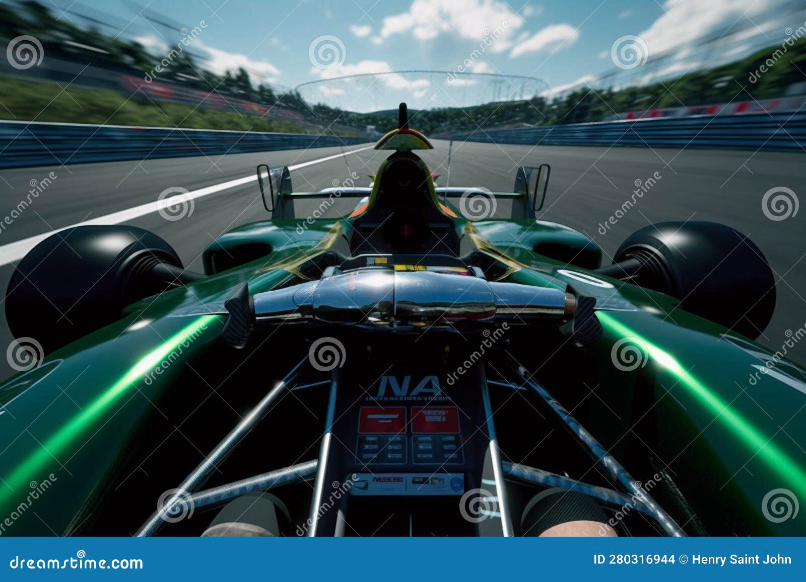 Fast and Furious: Illustration with a Formula 1 Theme Stock ...