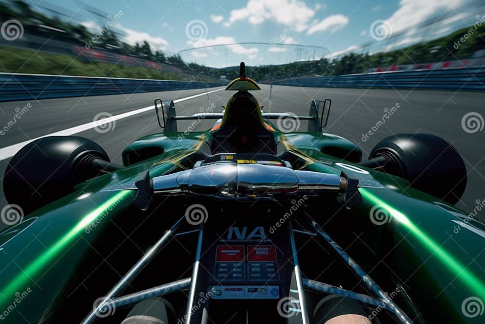 Fast and Furious: Illustration with a Formula 1 Theme Stock ...