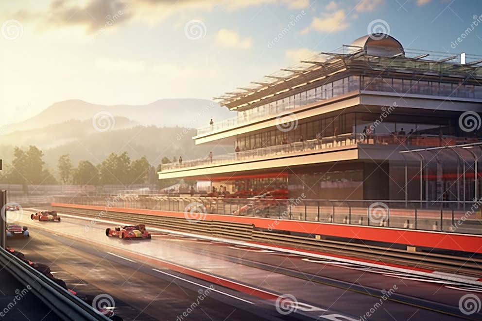 Fast and Furious: Illustration with a Formula 1 Theme Stock ...