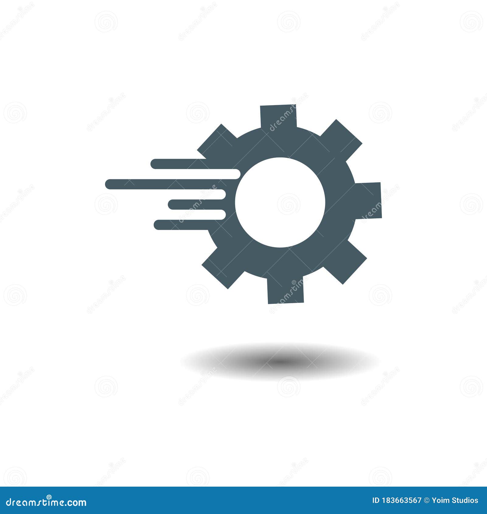 Fast Gear Vector Design Template Illustration Stock Vector ...