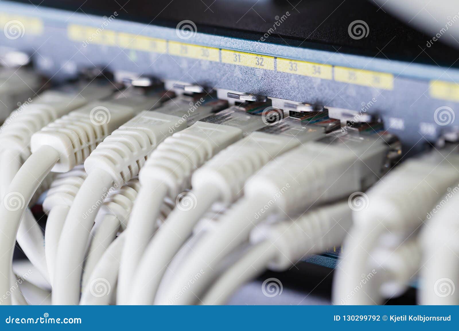 Fast Gigabit Ethnernet Network Switch in Datacenter Stock Photo - Image ...