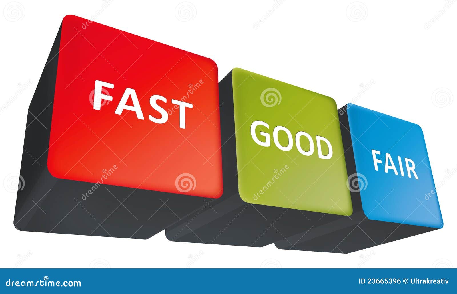 Fast - Good - Fair stock photo. Image of positive, huge - 23665396