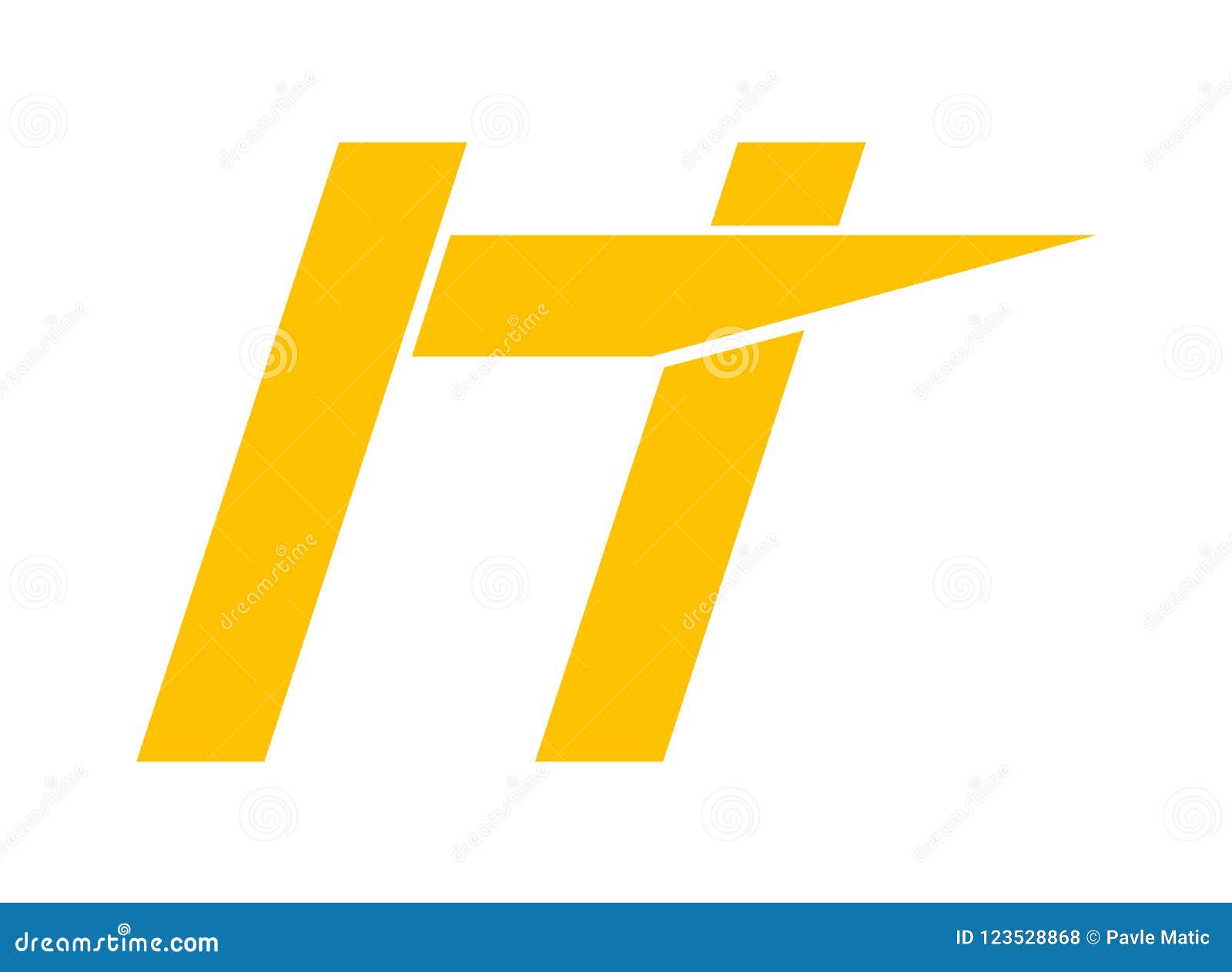 Fast H letter logo stock vector. Illustration of typography - 123528868