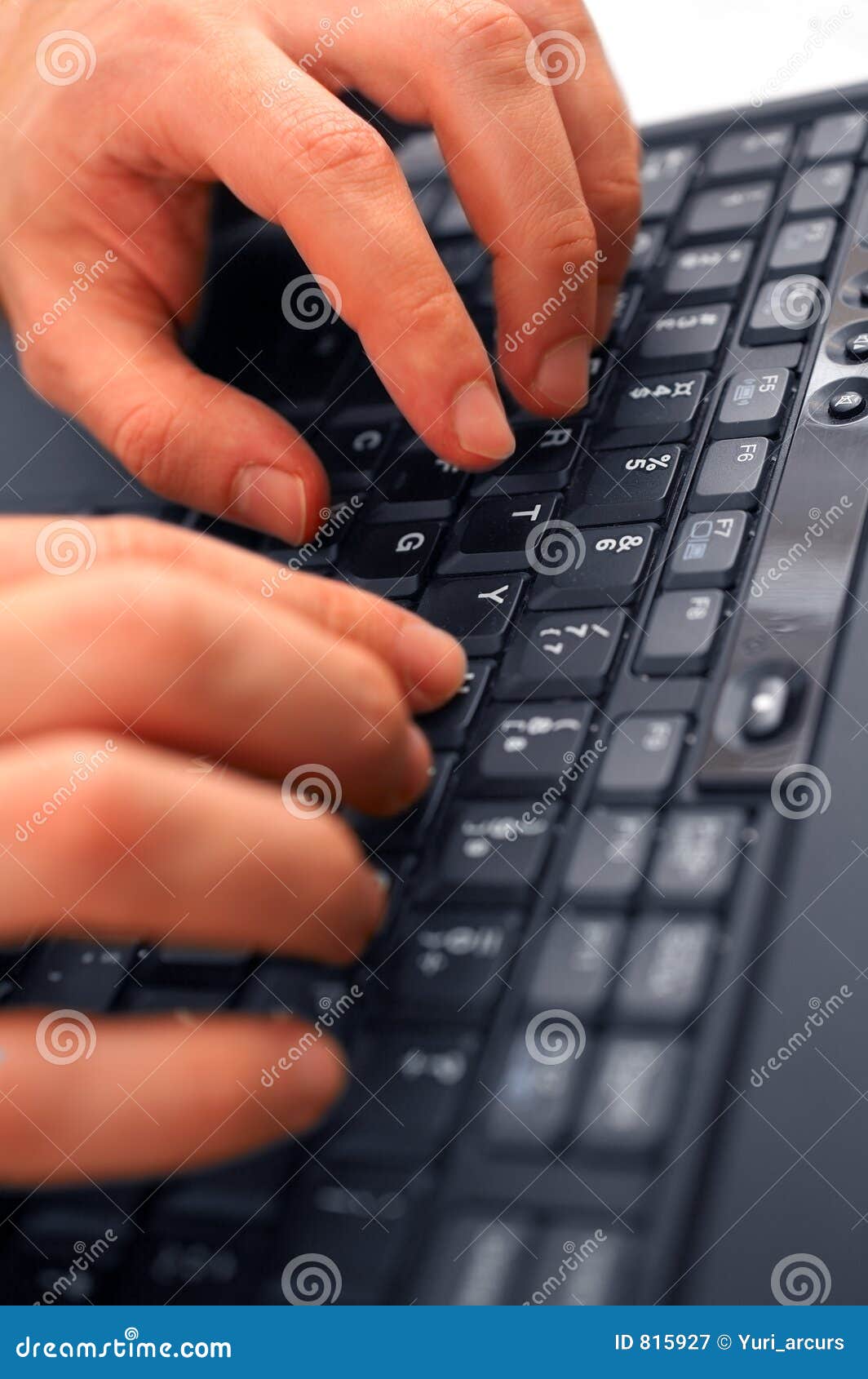 Fast Hands Typing on Laptop Stock Image - Image of occupation, hand: 815927