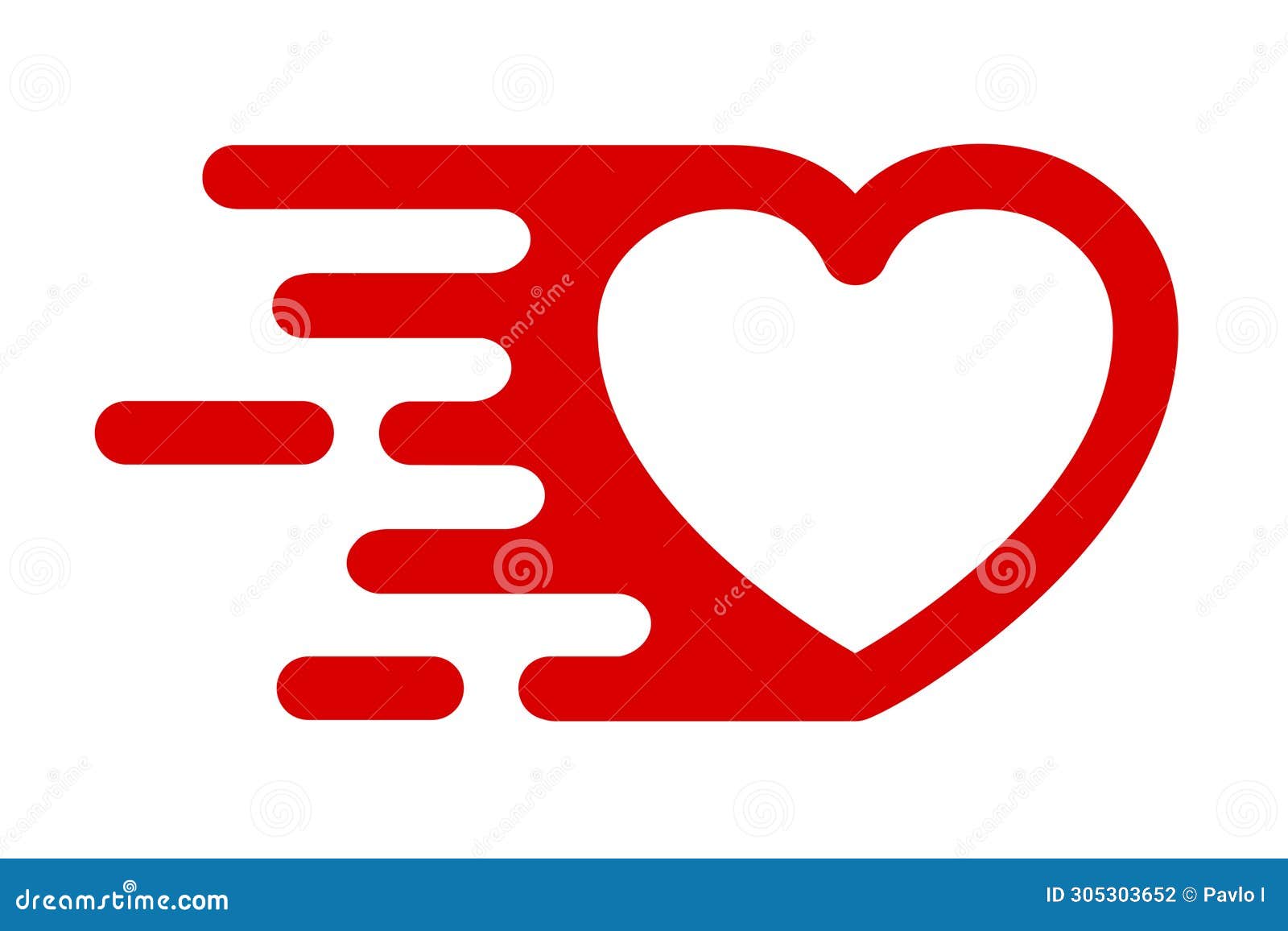 Fast Heart Icon, Fast Love Heart Sign Stock Vector - Illustration of ...