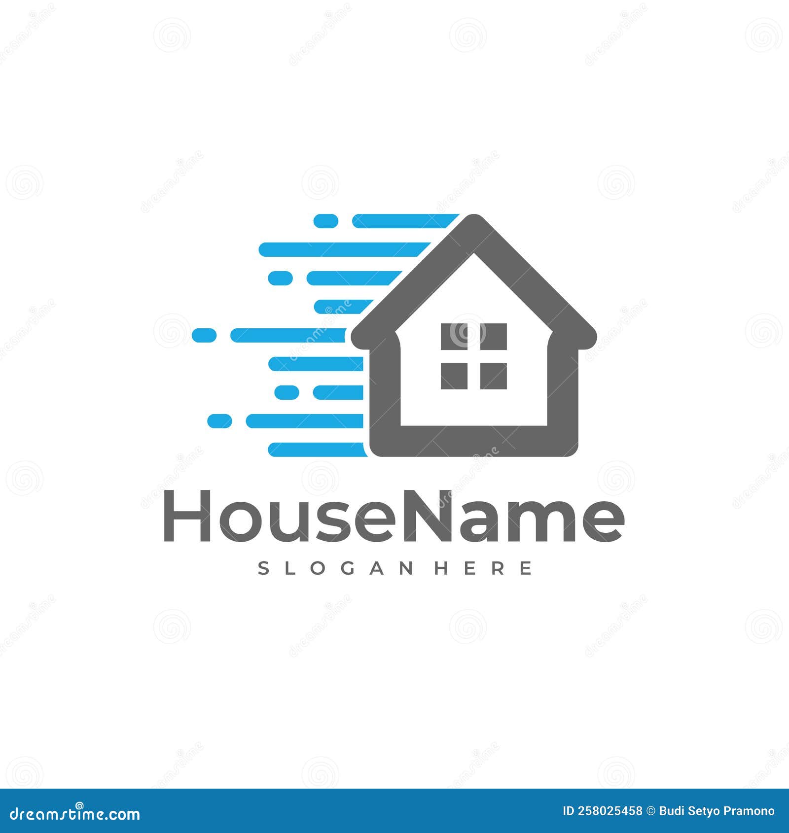 Fast House Logo Designs Concept Vector. Tech Home Logo Template Stock ...