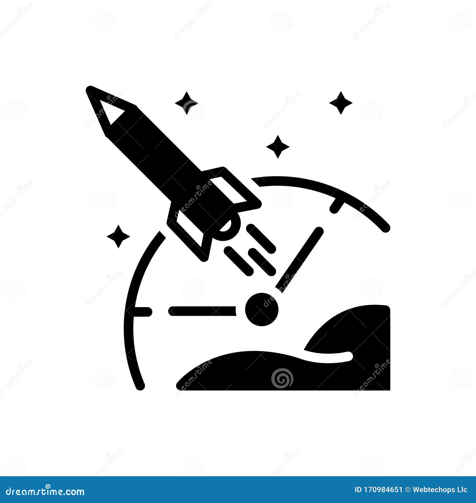 Black Solid Icon for Fast, Rapid and Aloft Stock Vector - Illustration ...