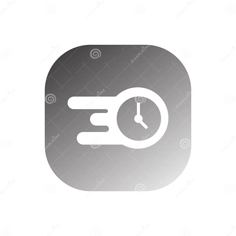 Fast icon vector stock vector. Illustration of timer - 308004748