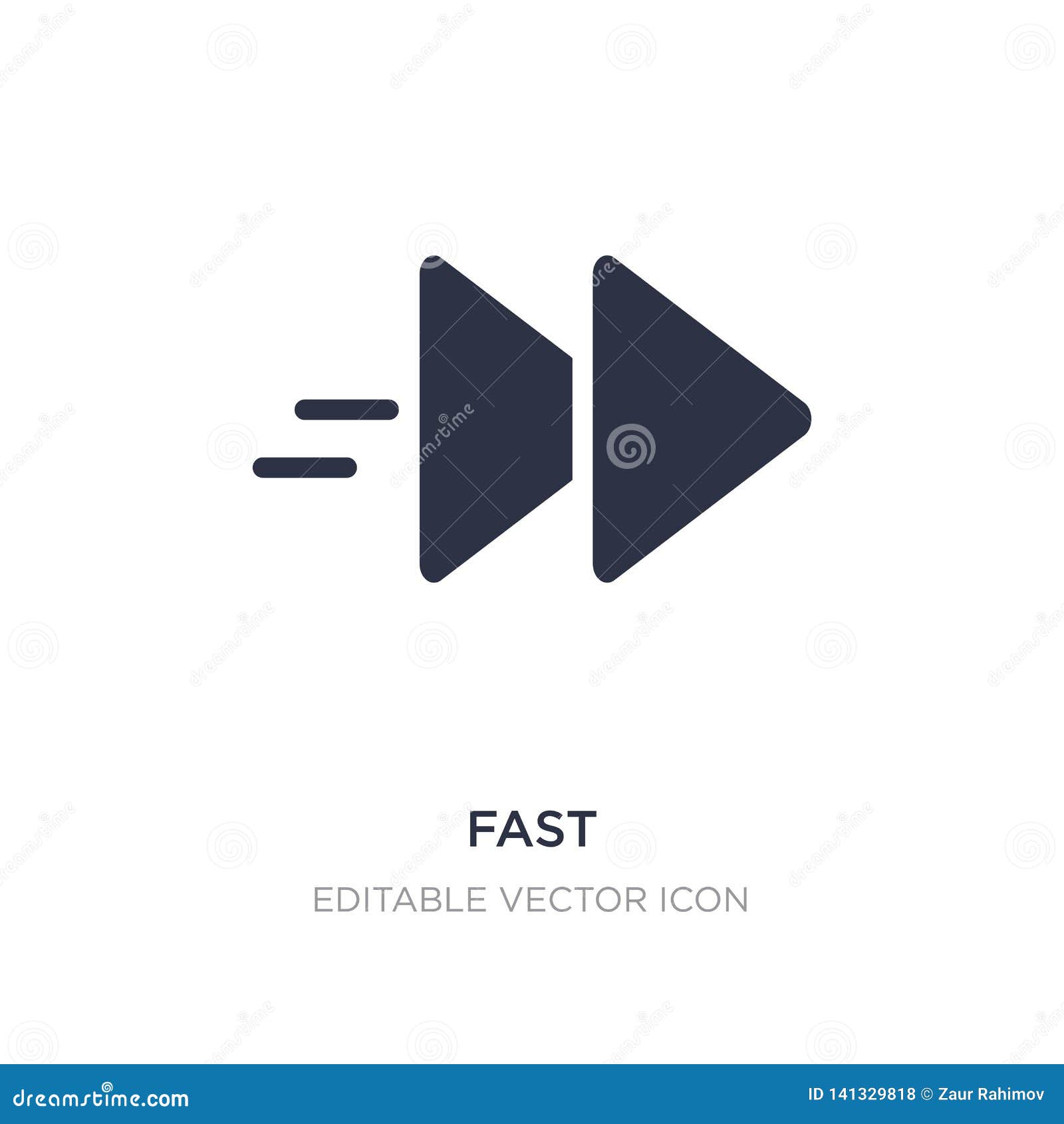 Fast Icon On White Background. Simple Element Illustration From ...