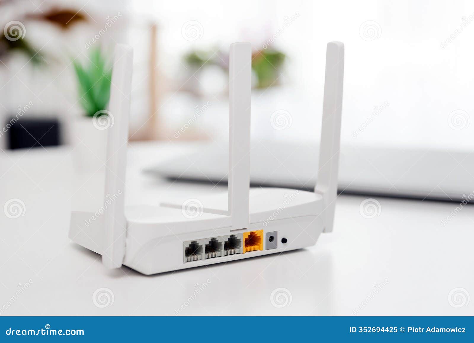 Fast Internet Concept with Modern WiFi Router Stock Image - Image of ...
