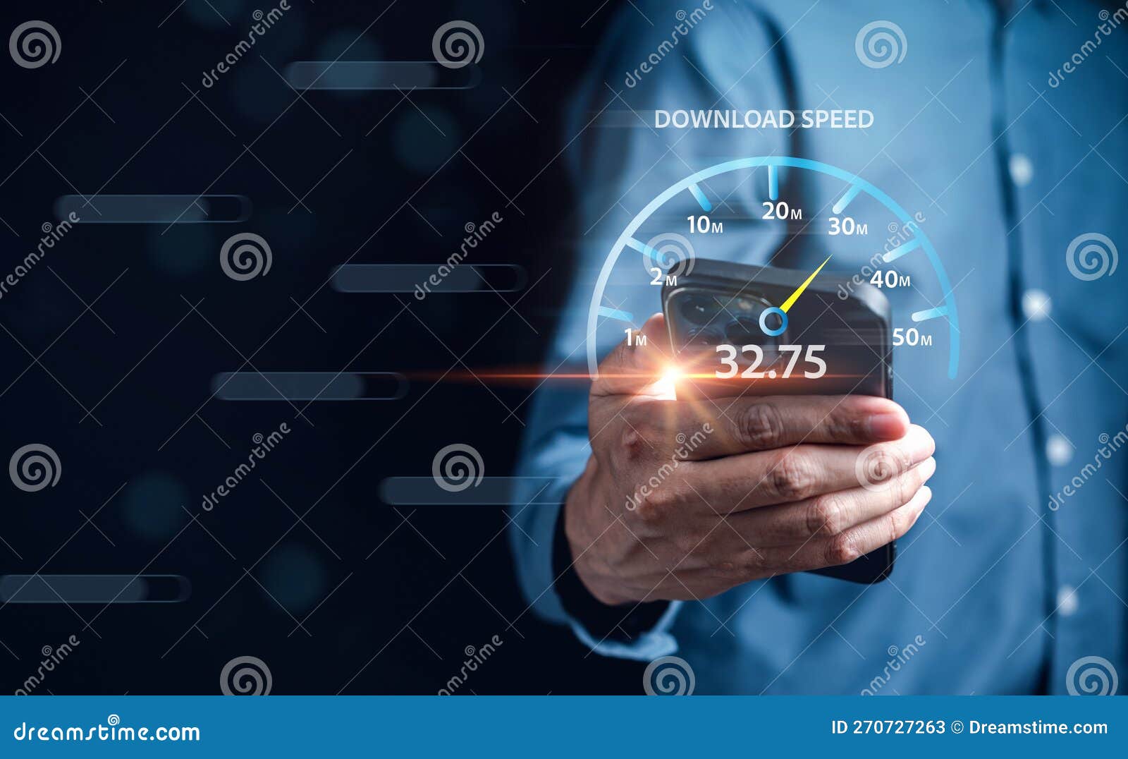 Fast Internet Connection Speedtest Bandwidth Network Technology, Man ...