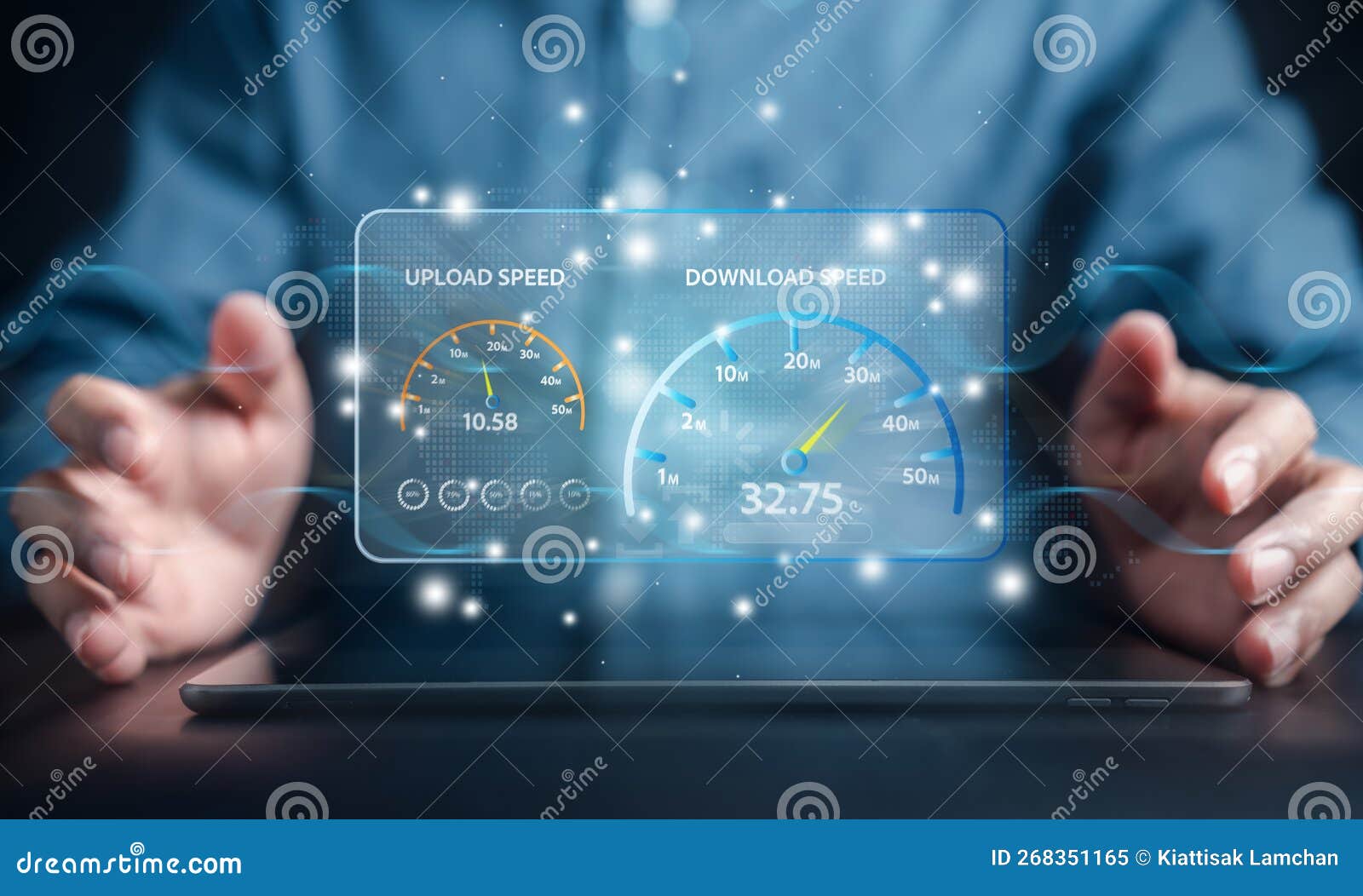 Fast Internet Connection Speedtest Bandwidth Network Technology, Man ...