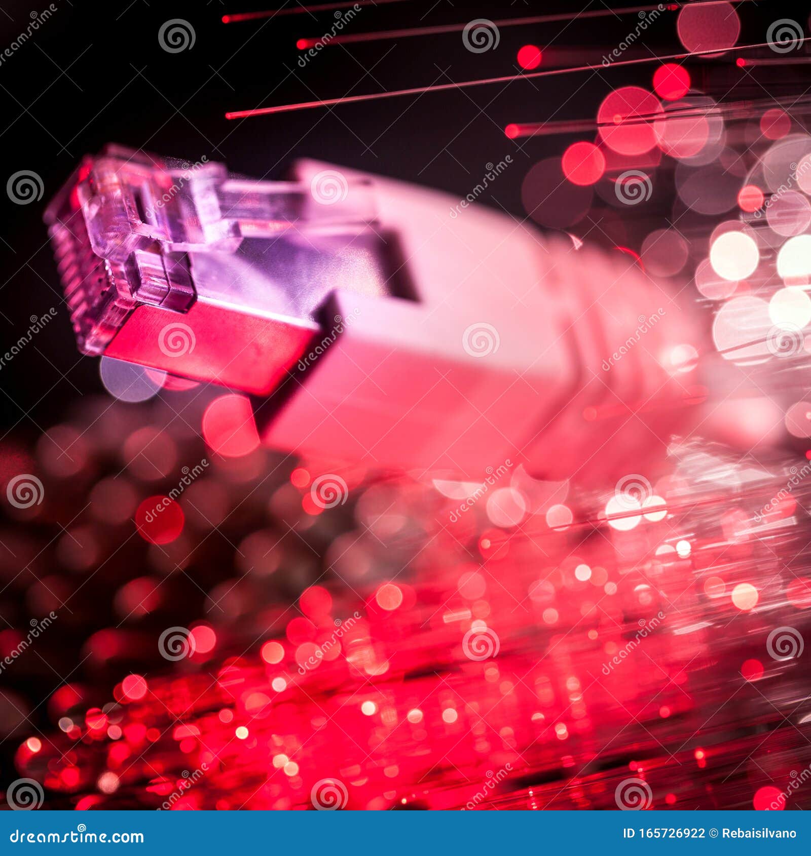 Fast Internet - Optic Fiber Stock Photo - Image of cable, close: 165726922