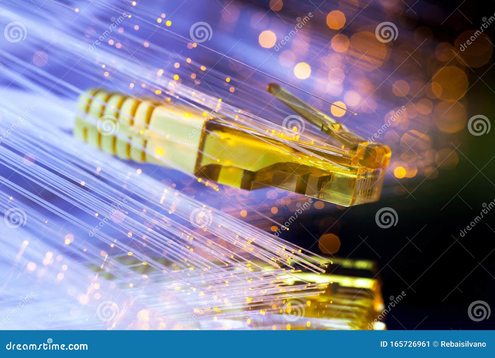 Fast Internet - Optic Fiber Stock Image - Image of energy, connection ...