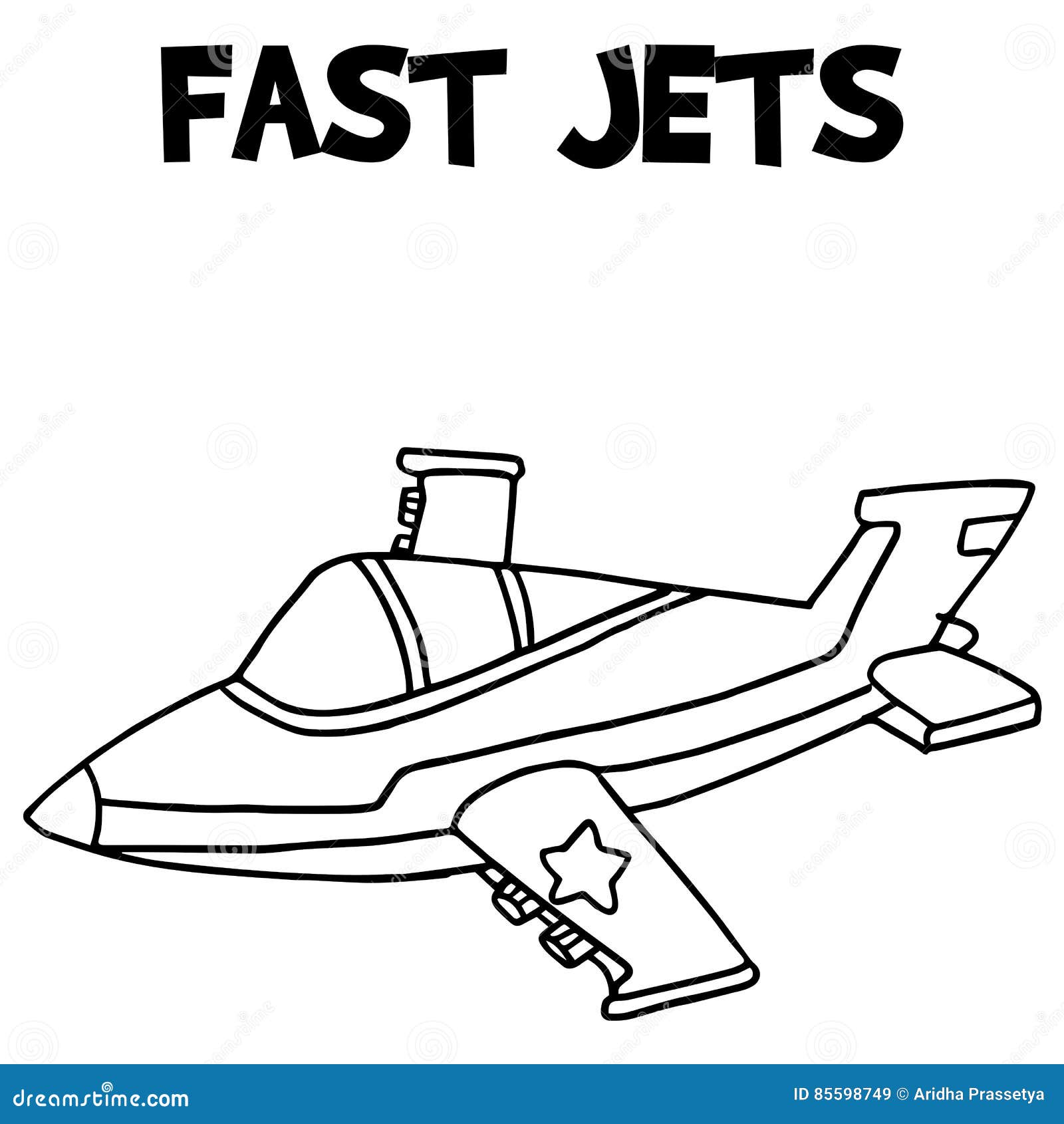 Fast jets with hand draw stock vector. Illustration of landing - 85598749