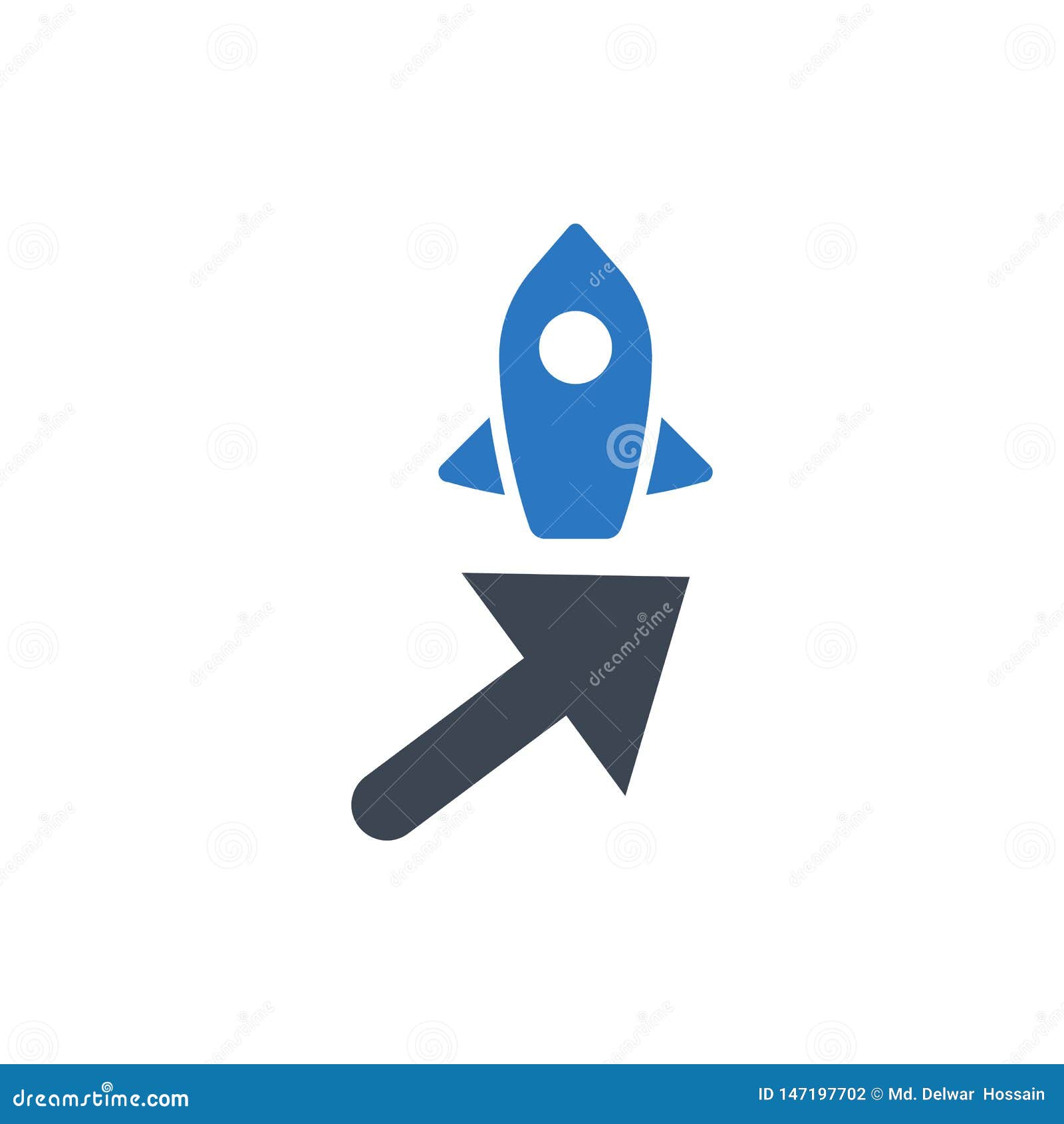 Fast launch icon stock vector. Illustration of fast - 147197702