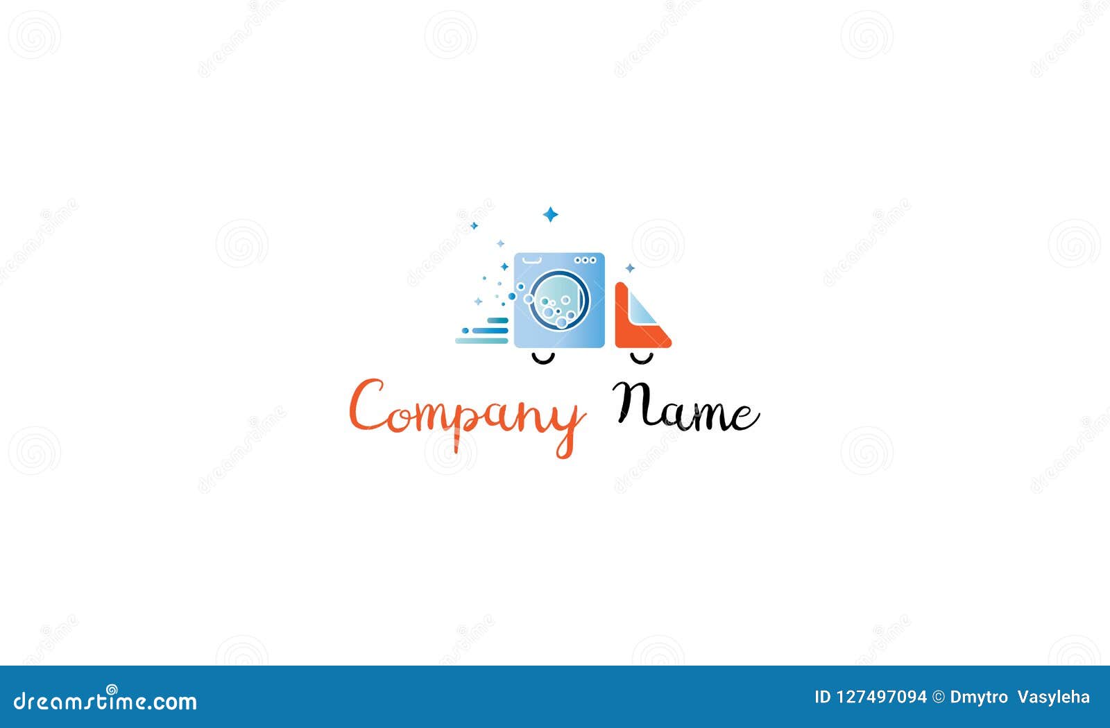 Fast Laundry Vector Logo Image Stock Vector - Illustration of health ...
