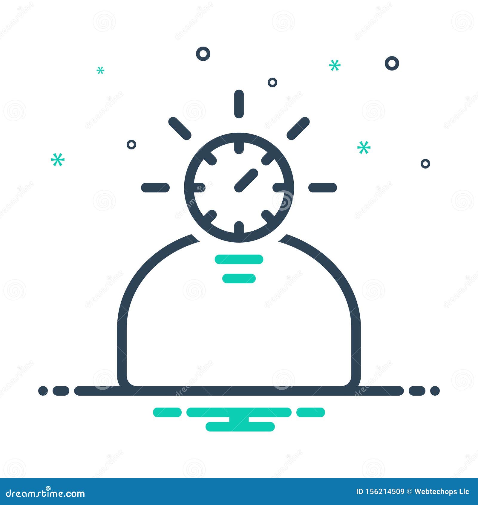 Black Mix Icon for Fast Learner, Astute and Keen Stock Vector ...