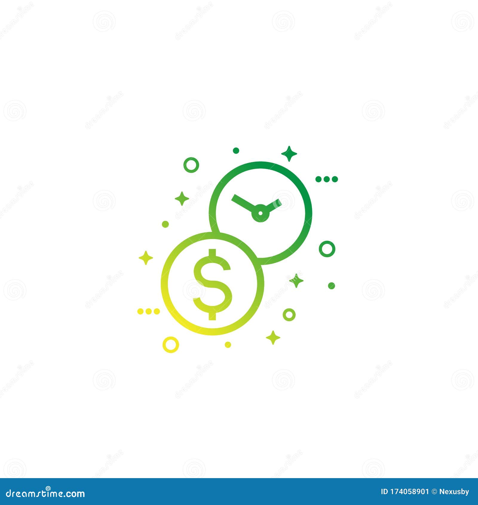 Fast loan, payments icon stock vector. Illustration of bank - 174058901