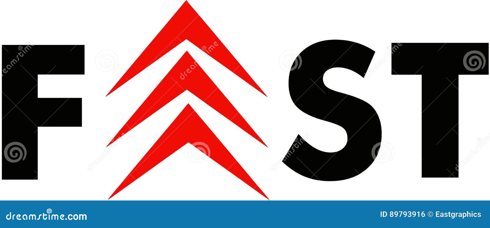 Fast Logo stock vector. Illustration of energy, technology - 89793916