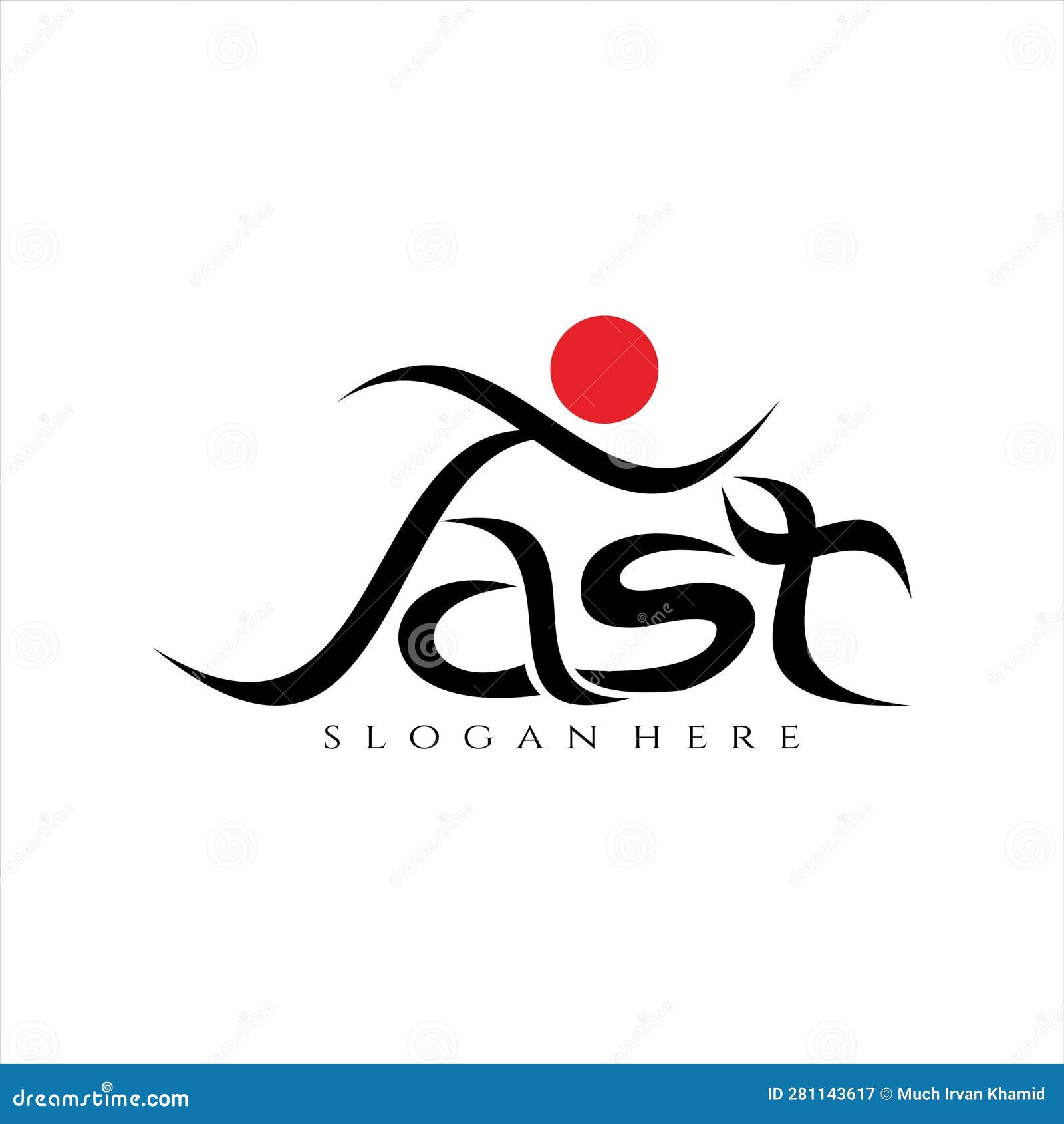 Fast Logo To Represent Speed Stock Vector - Illustration of alphabet ...