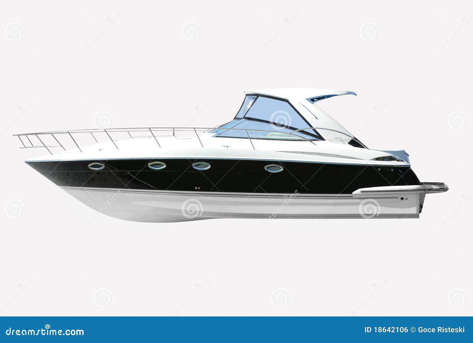 Fast luxury yacht isolated stock photo. Image of isolated - 18642106