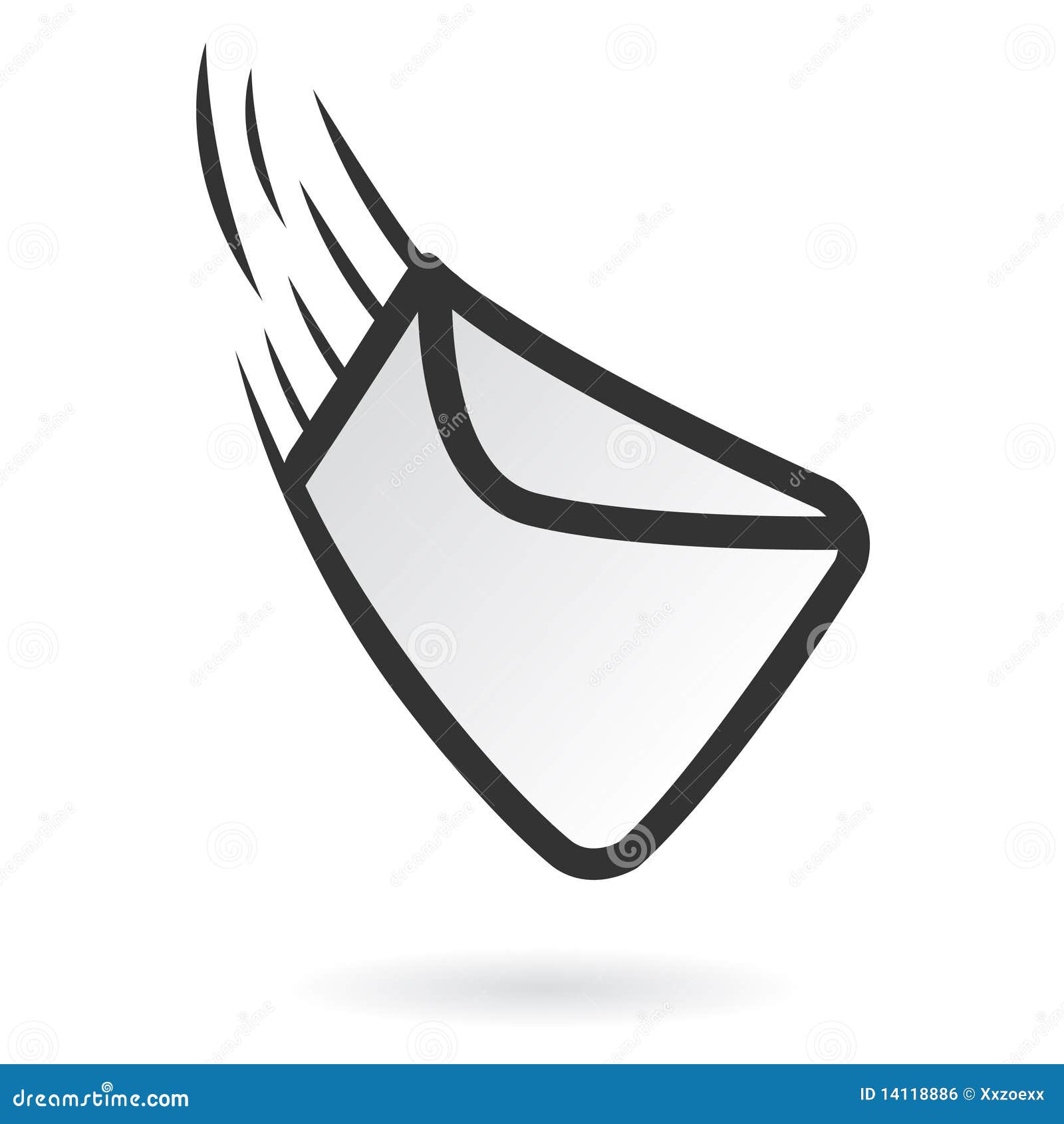 Fast mail icon stock vector. Illustration of abstract - 14118886