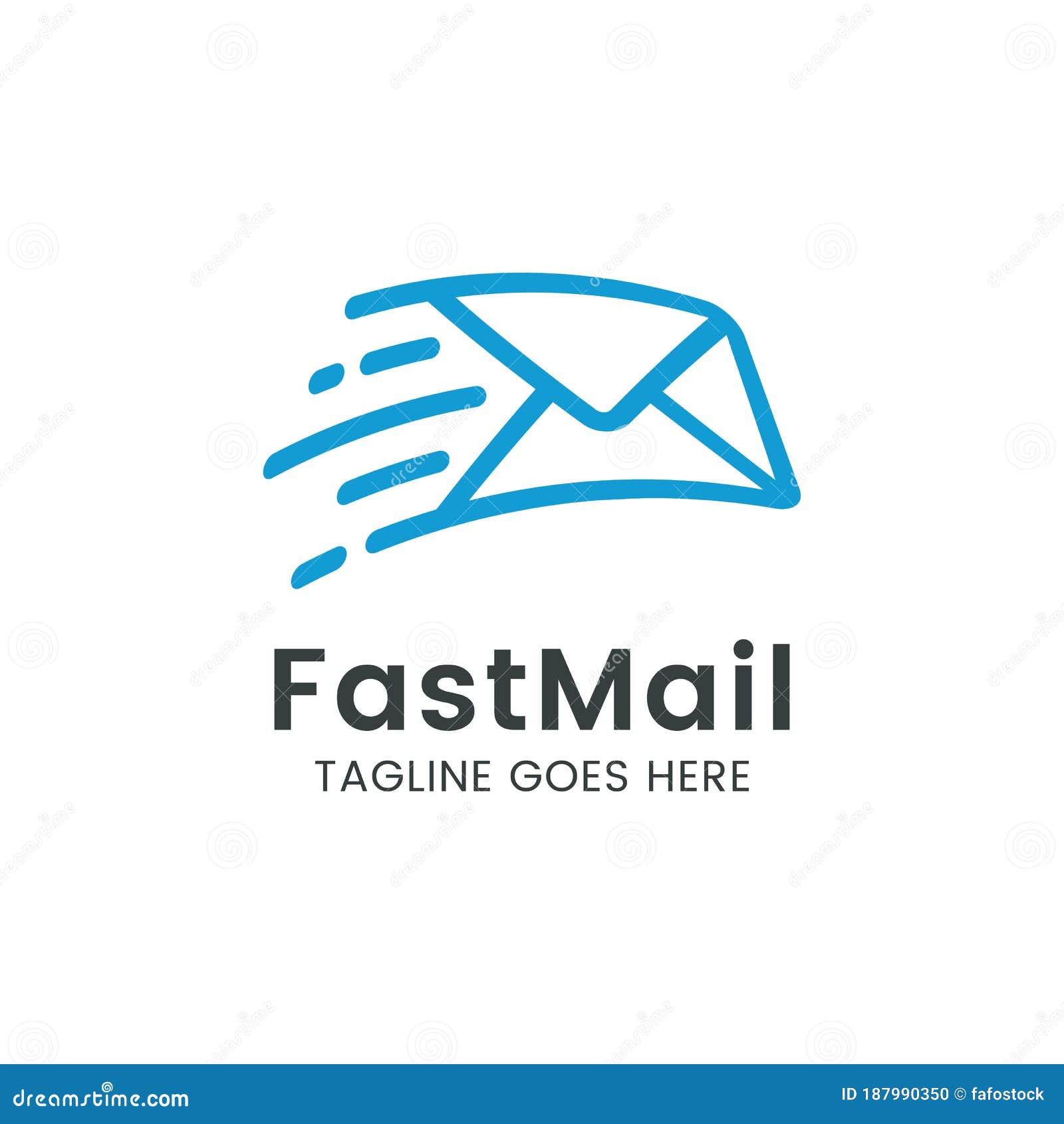 Fast Mail Logo Design Template Stock Vector - Illustration of concept ...