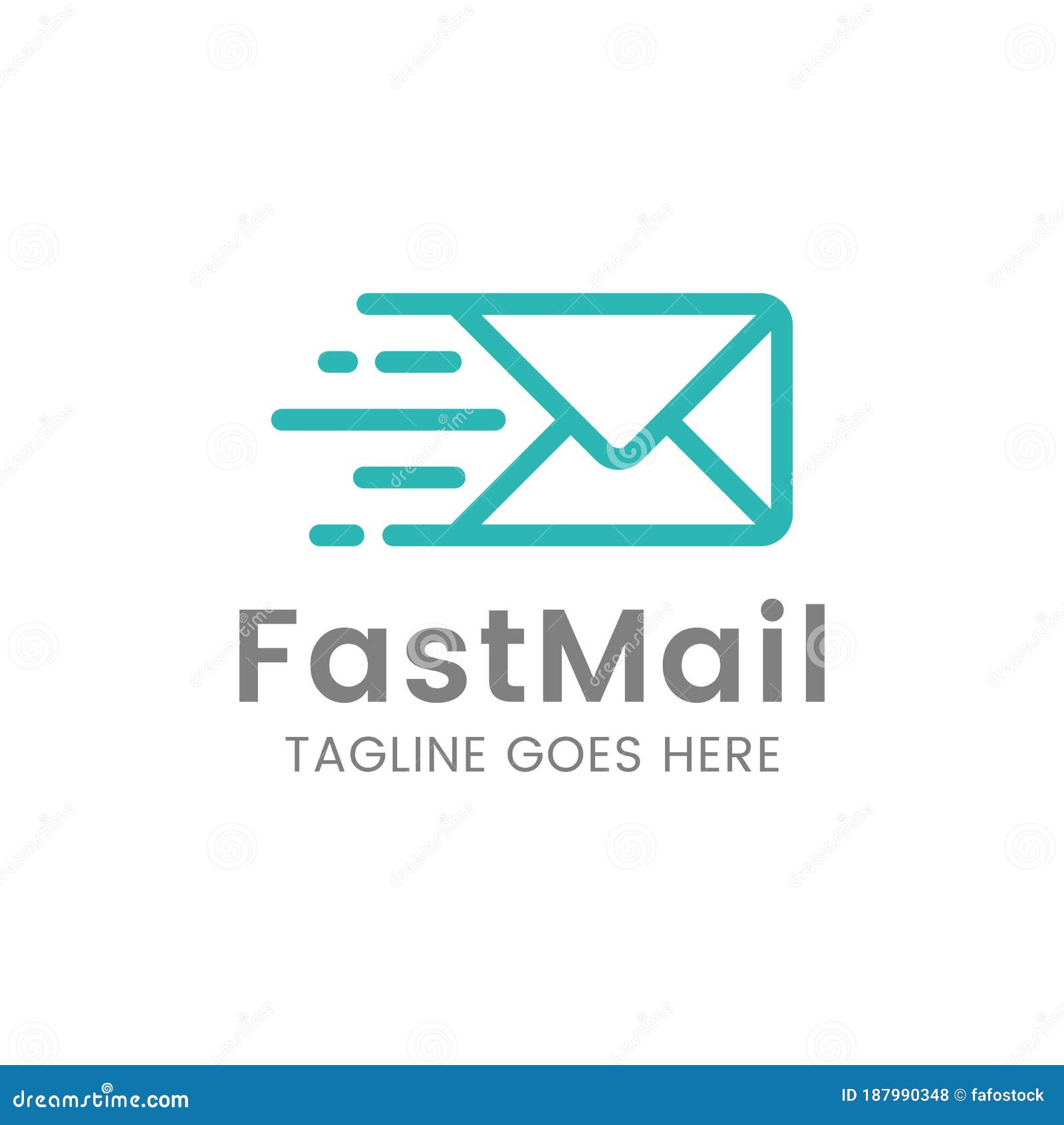 Fast Mail Logo Design Template Stock Vector - Illustration of icon ...