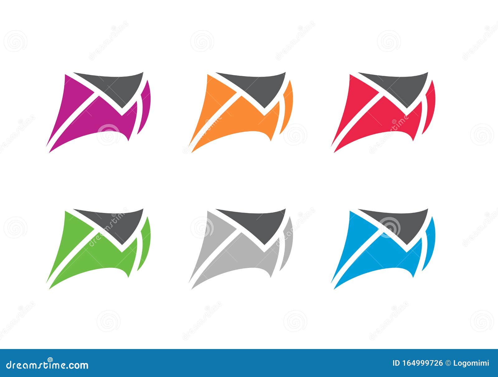 Fast Mail Logo Template, Running Envelope Symbol - Vector Stock Vector ...