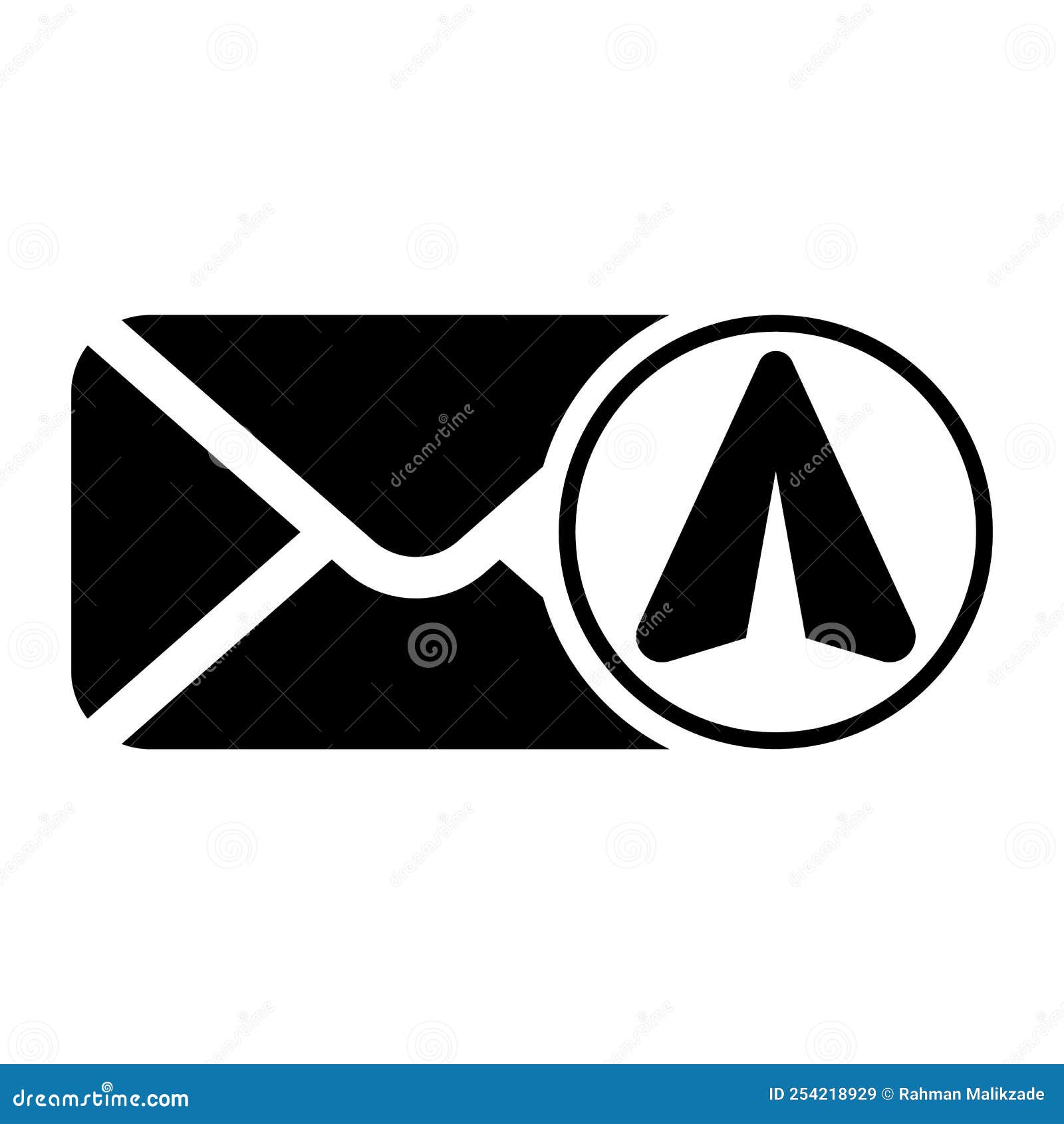 Fast Mail Sending Icon. Render New Email Vector Illustration Stock ...