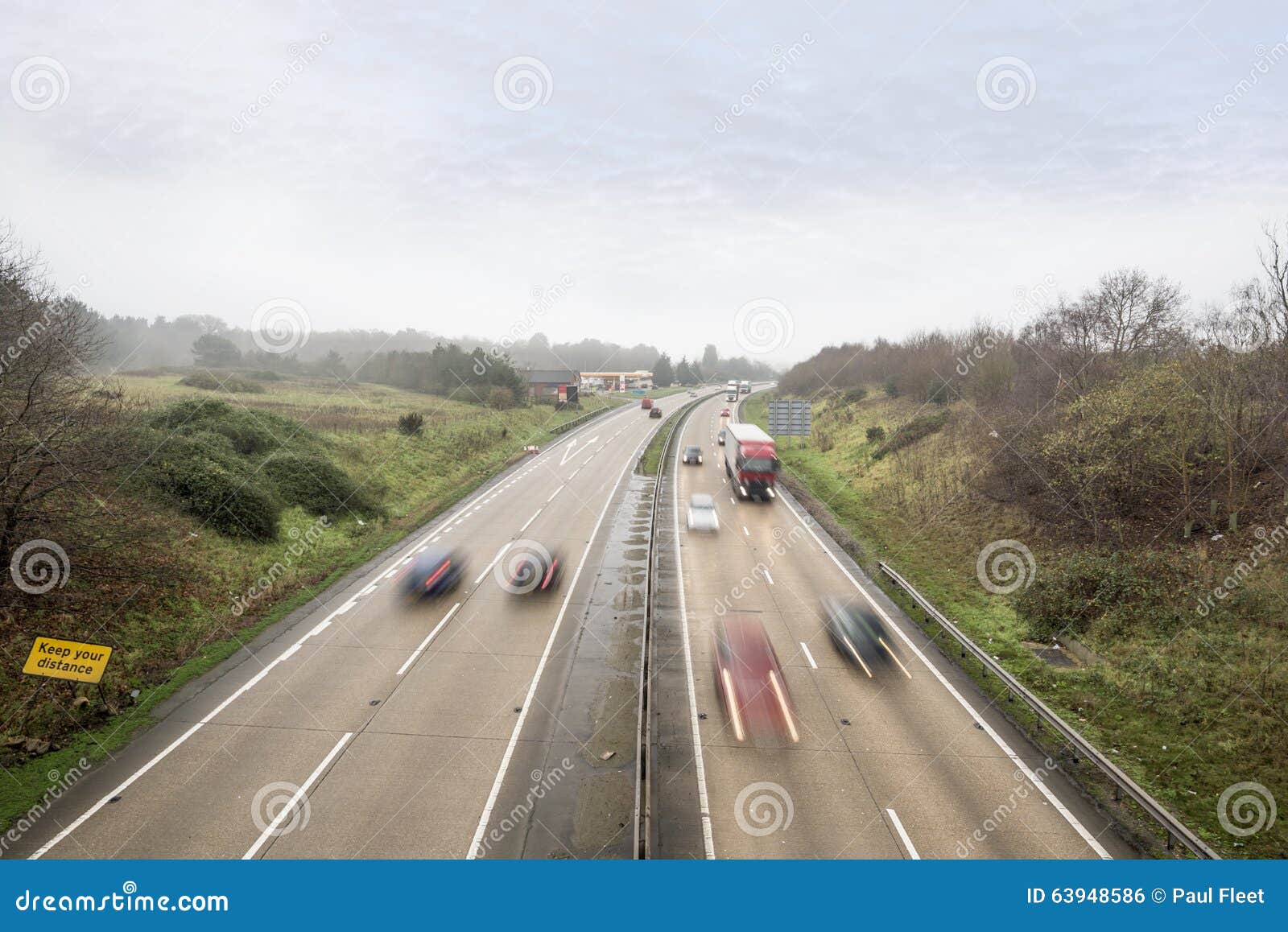 Fast Main Road Traffic stock photo. Image of morning - 63948586
