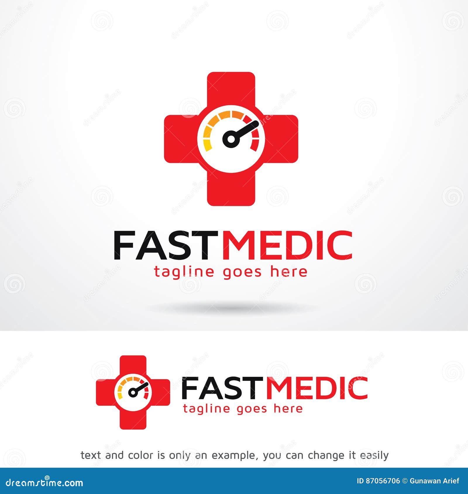 Fast Medic Logo Template Design Vector Stock Vector - Illustration of ...