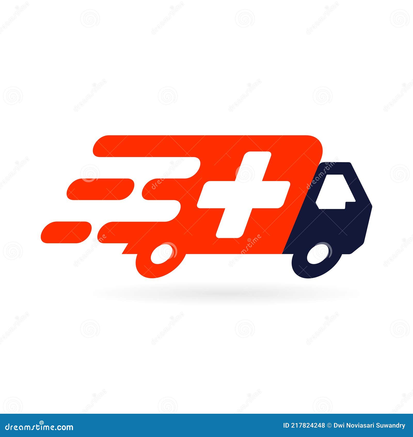 Fast Medical Truck Logo Vector Stock Vector - Illustration of courier ...